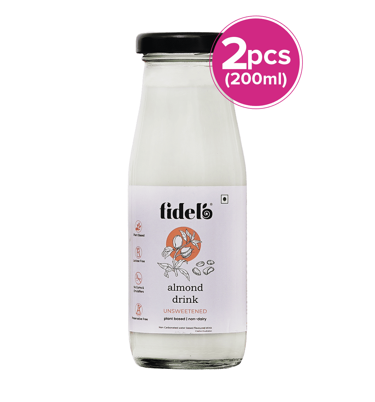 Buy Fidelo Fidelo Almond Milk 3 pieces Online At Rs. 297 | Instant Delivery