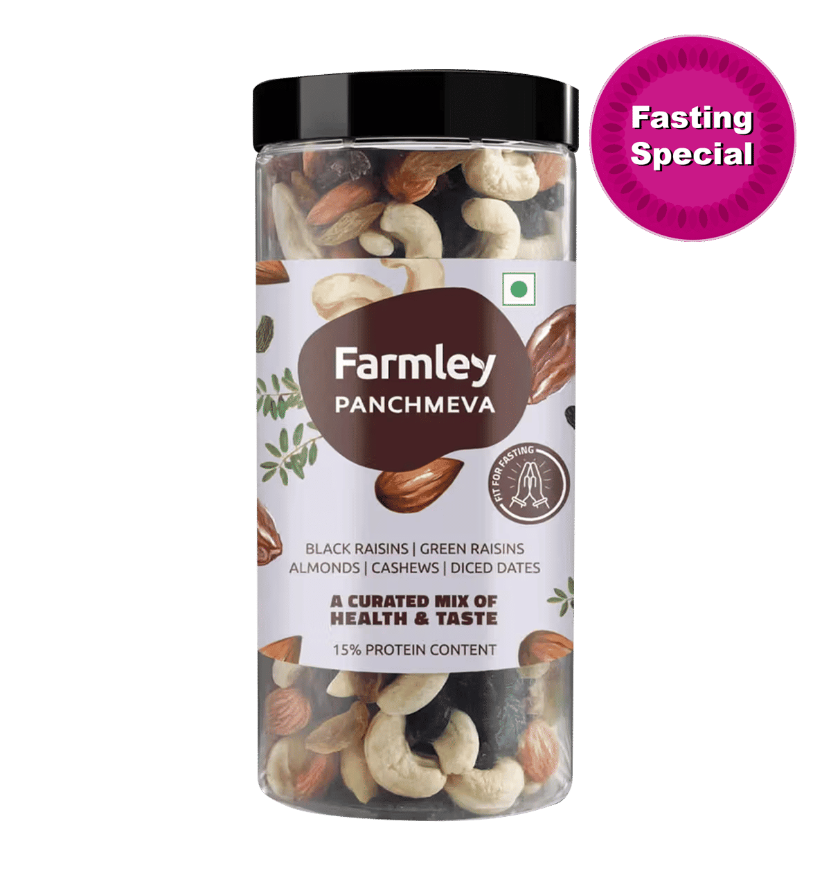 Buy Farmley Farmley Mix Dry Fruits Panchmeva Snacks- Almond,Cashew ...