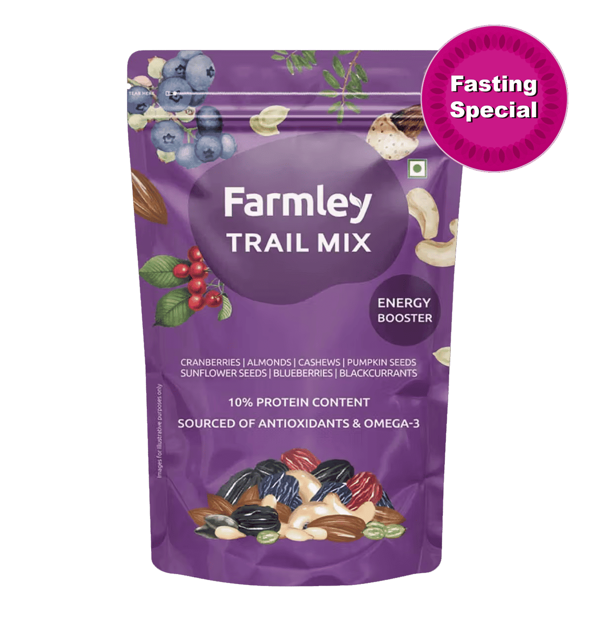 Buy Farmley Farmley Trail Mix Dry Fruits, Nuts & Seeds Mix Superfood ...