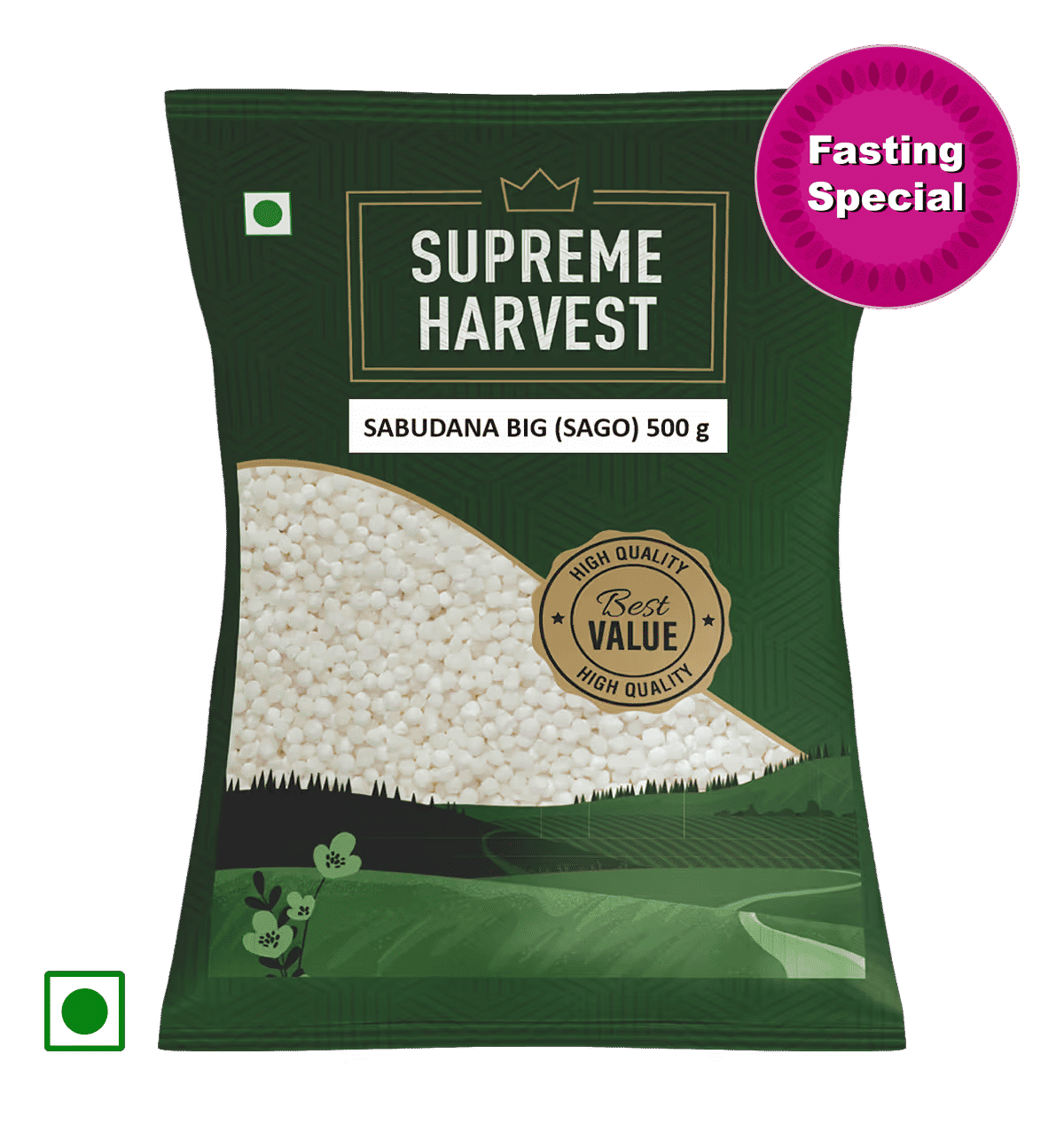 Buy Supreme Harvest Sabudana Big (Sago) Online (500 g) At Best Price