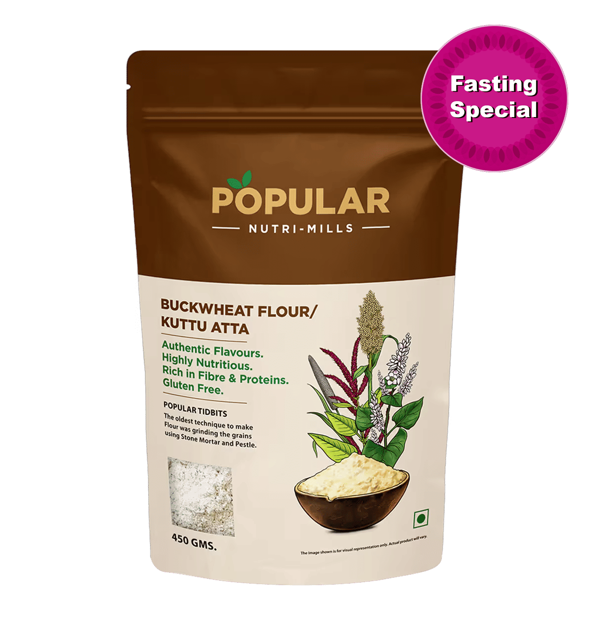 Buy Popular Nutri Mills Popular Nutri Mills Buckwheat Flour/Kuttu Atta ...