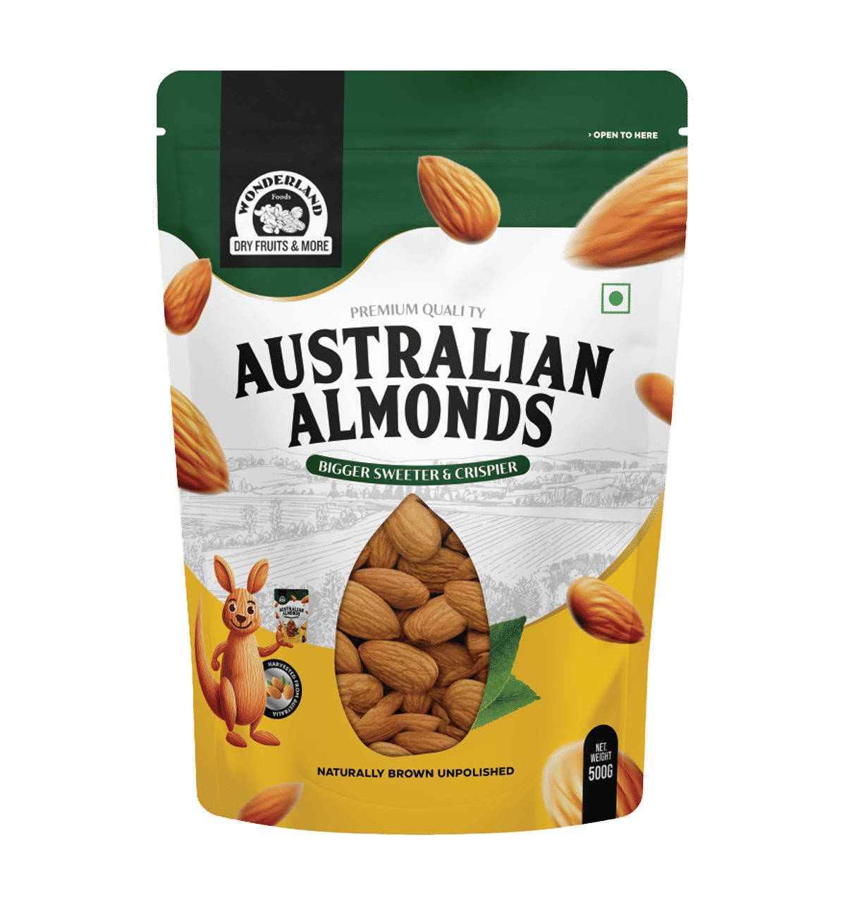 Buy Wonderland Foods Wonderland Foods Australian Almond 500 g Online At ...