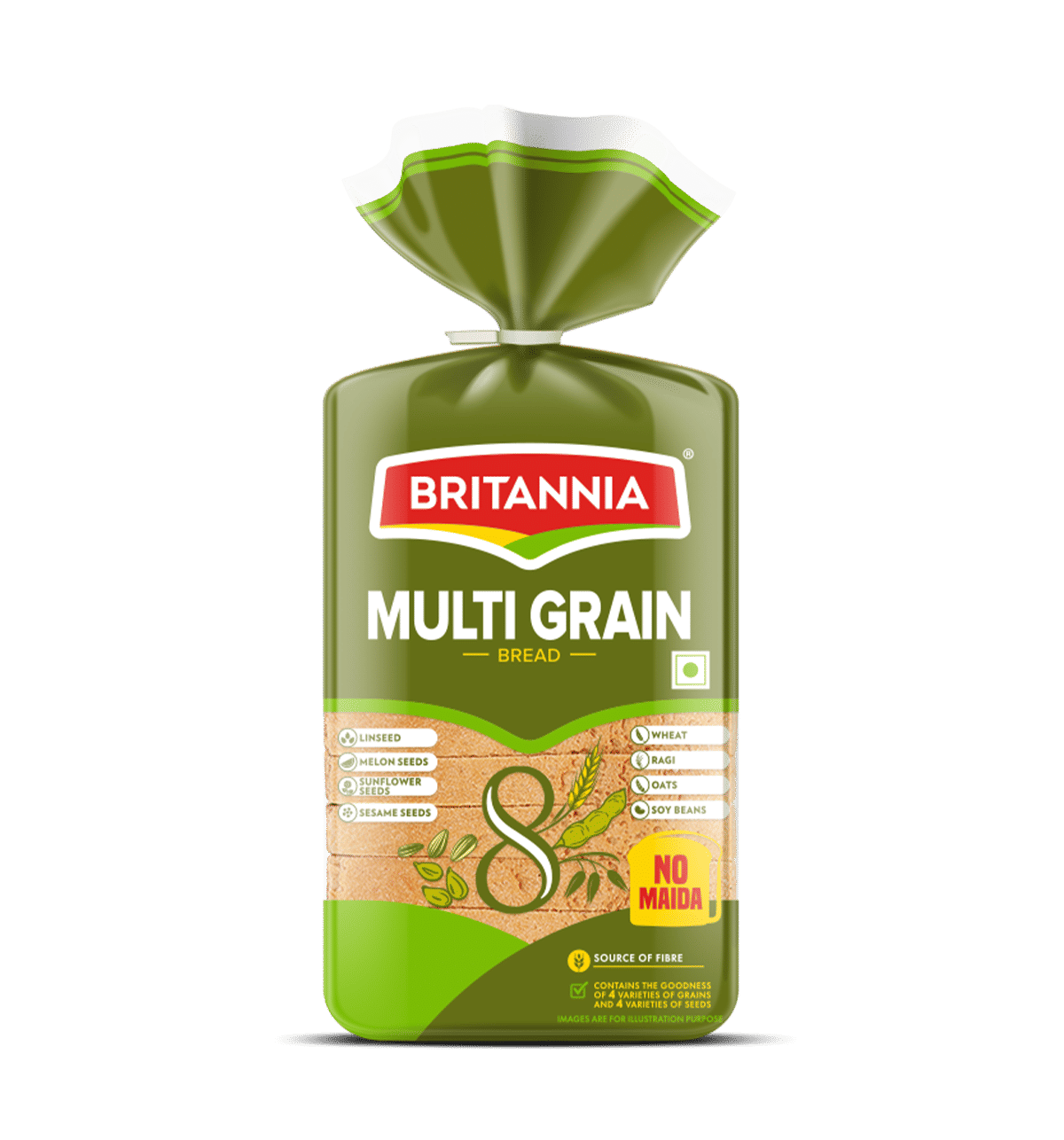 Buy Britannia Multigrain Bread (No Maida) Online (450 g) At Best Price