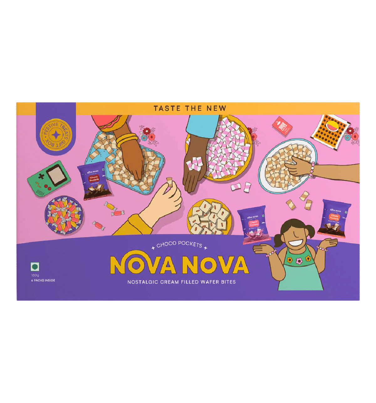 Buy Nova Nova Nova Nova Choco Pockets Festive Gift Box 180 g Online At ...