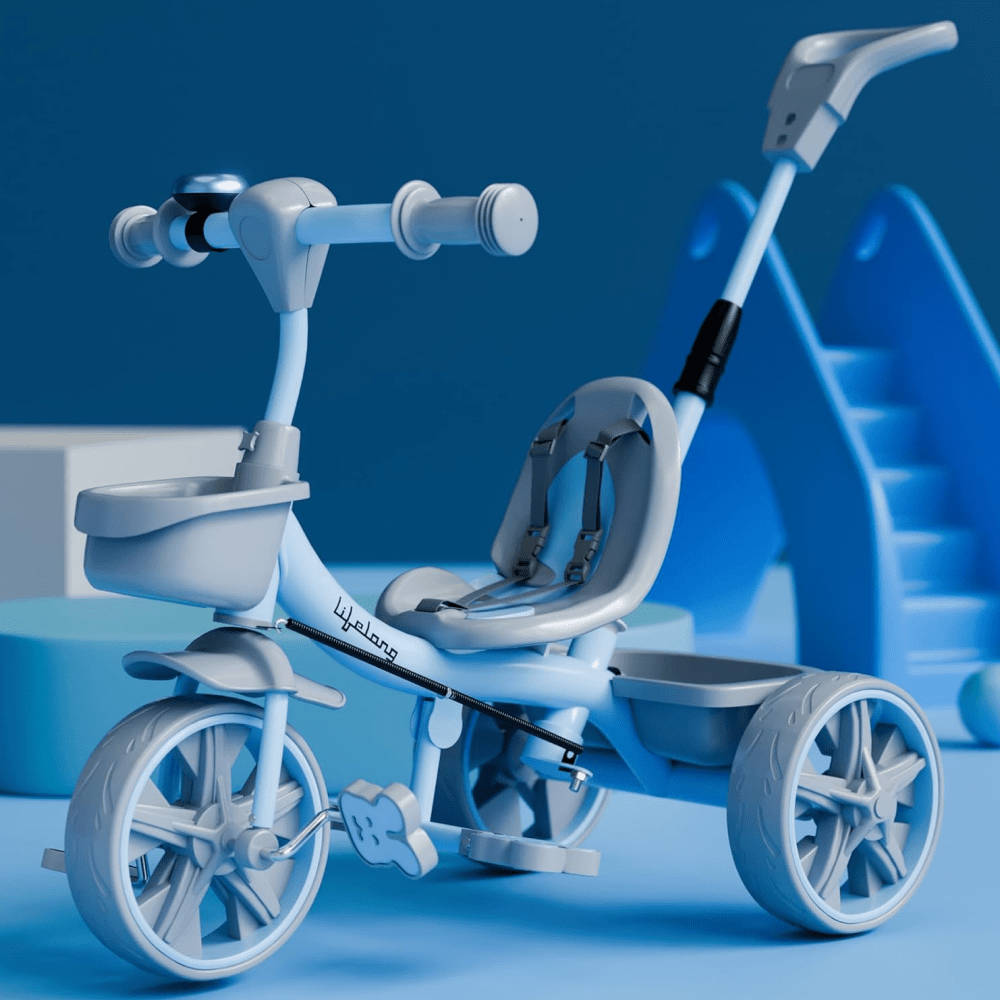 Buy Lifelong Tricycles for Boys and Girls Non Toxic (Blue, Grey) Online ...