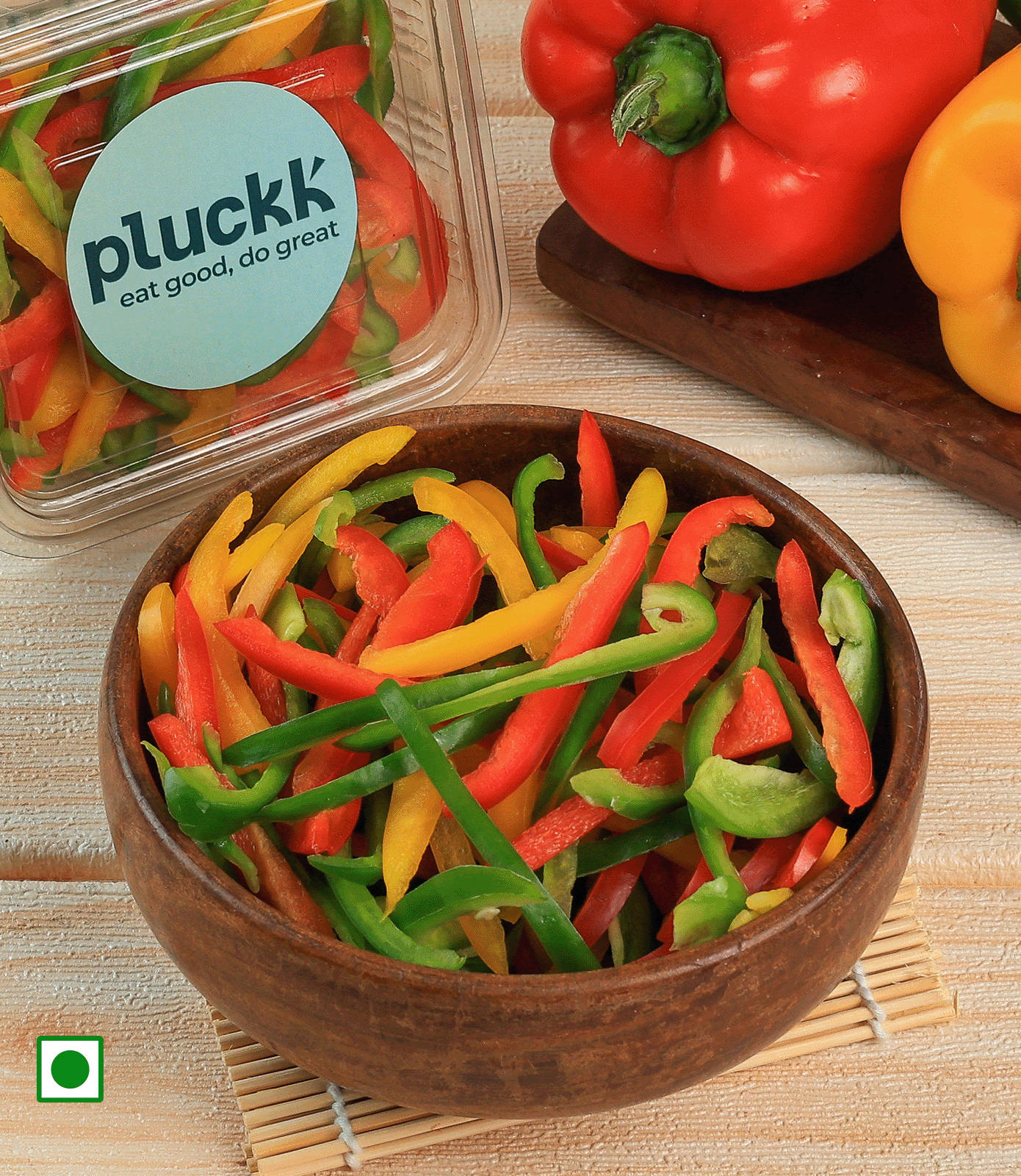Buy Pluckk Bell pepper Slices Online (200 g) At Best Price