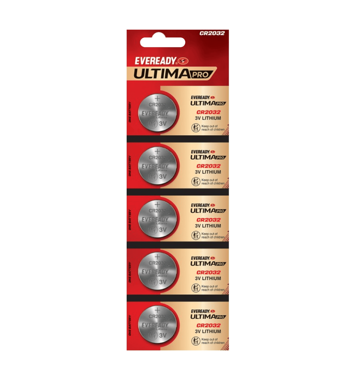 Buy Eveready CR2032 Coin Battery 3V for Reliable Power Source(Pack of 5 ...