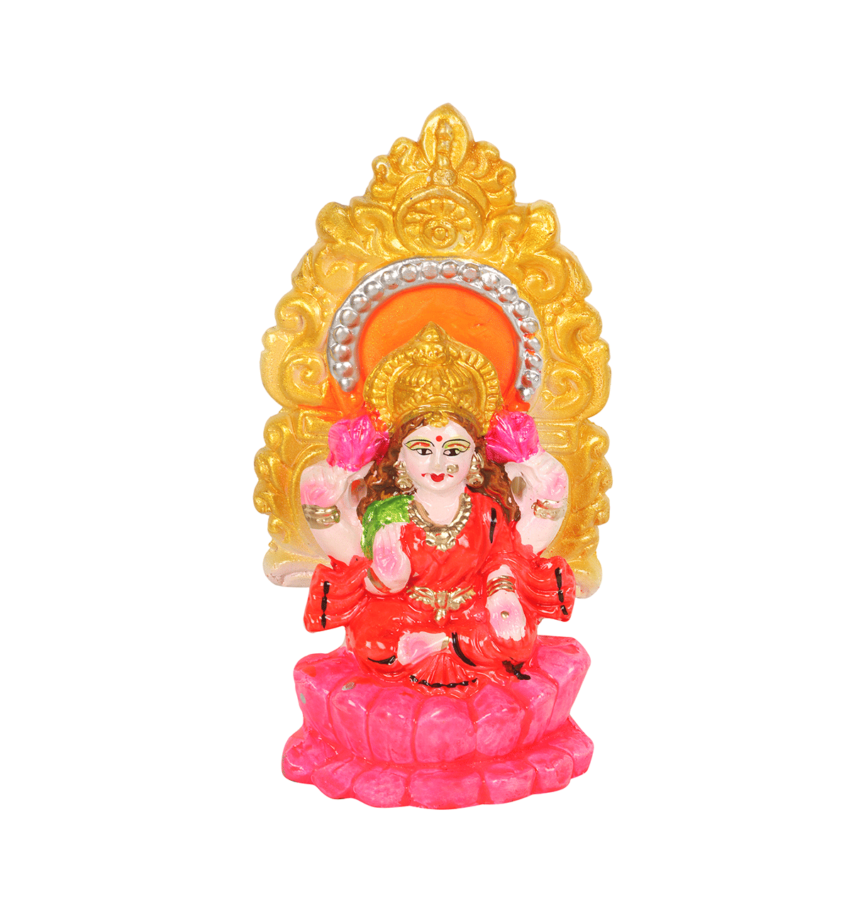 Buy Quace 6 Inch Laxmi Terracotta Idol Online () At Best Price