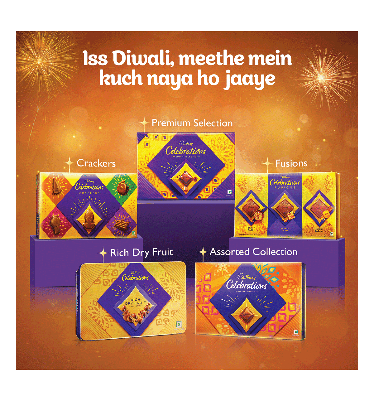 Buy Cadbury Celebrations Crackers Chocolate Diwali Gift pack, 115 g ...