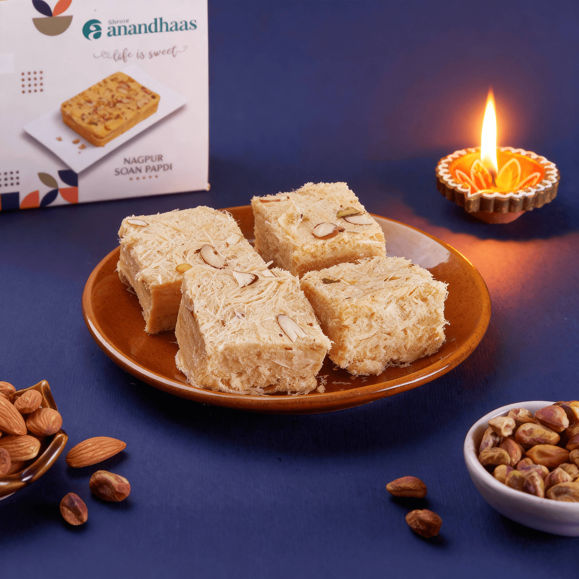 Buy Shree Anandhaas Sweets and Snacks Nagpur Soanpapdi Online () At ...
