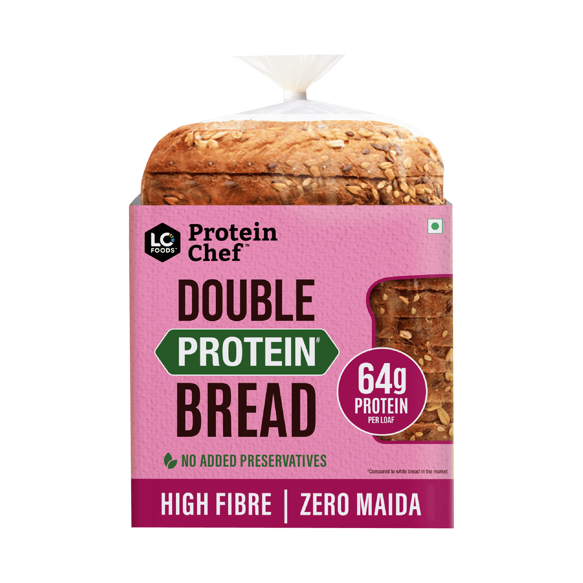 Buy Protein Chef Double Protein Bread (64g protein), Multigrain Online ...