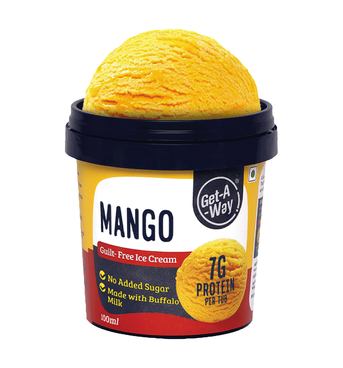 Buy Get-A-Way Healthy Ice Creams Mango Ice Cream Online (100 ml x 2) At ...