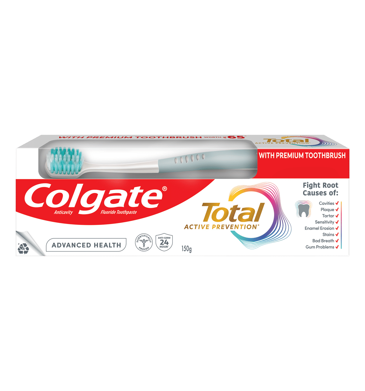 Buy Colgate Total Advanced Health Antibacterial Toothpaste (with ...