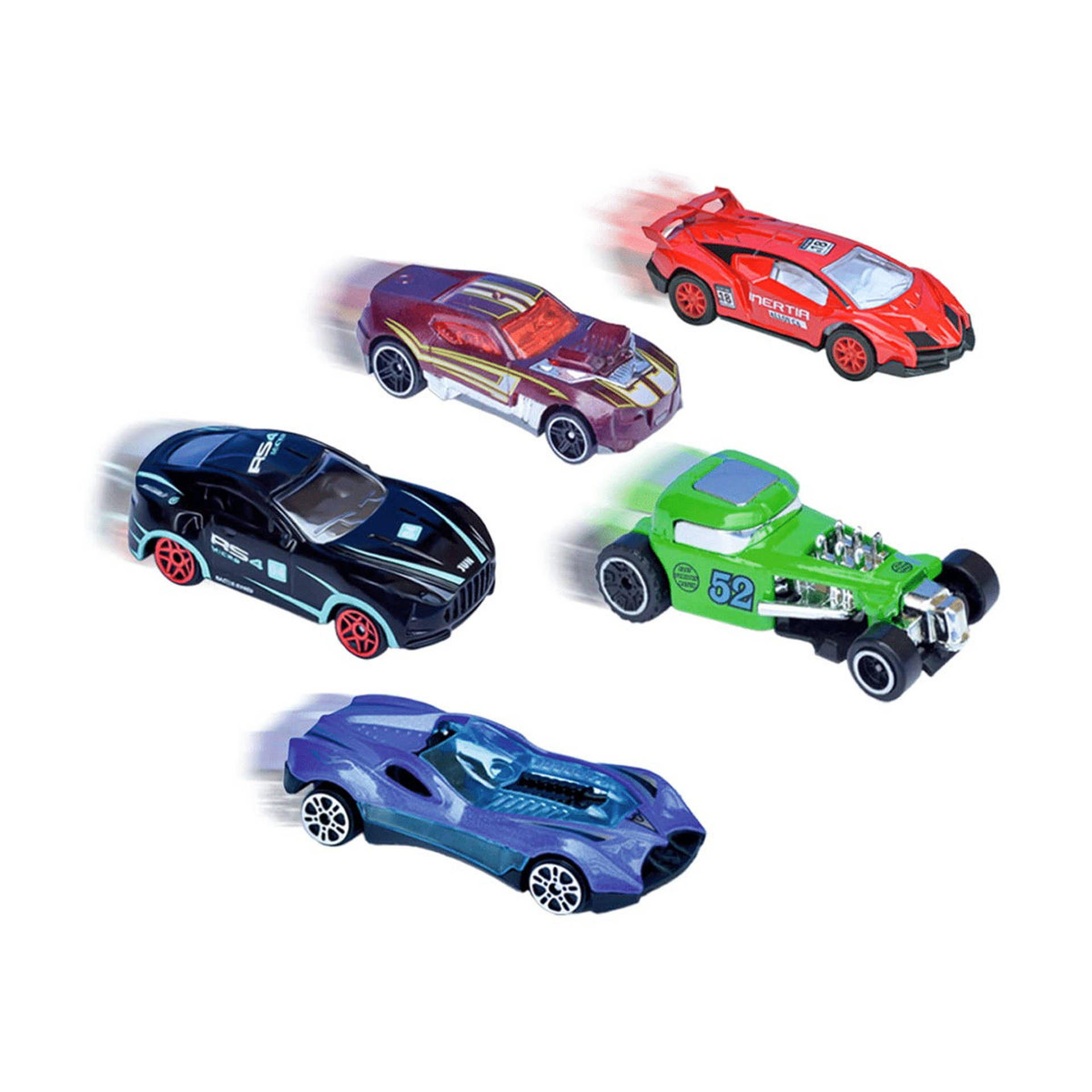 Buy Wembley Metal Diecast Toy Pull Back Wheel Car Playset (Set of 5 ...