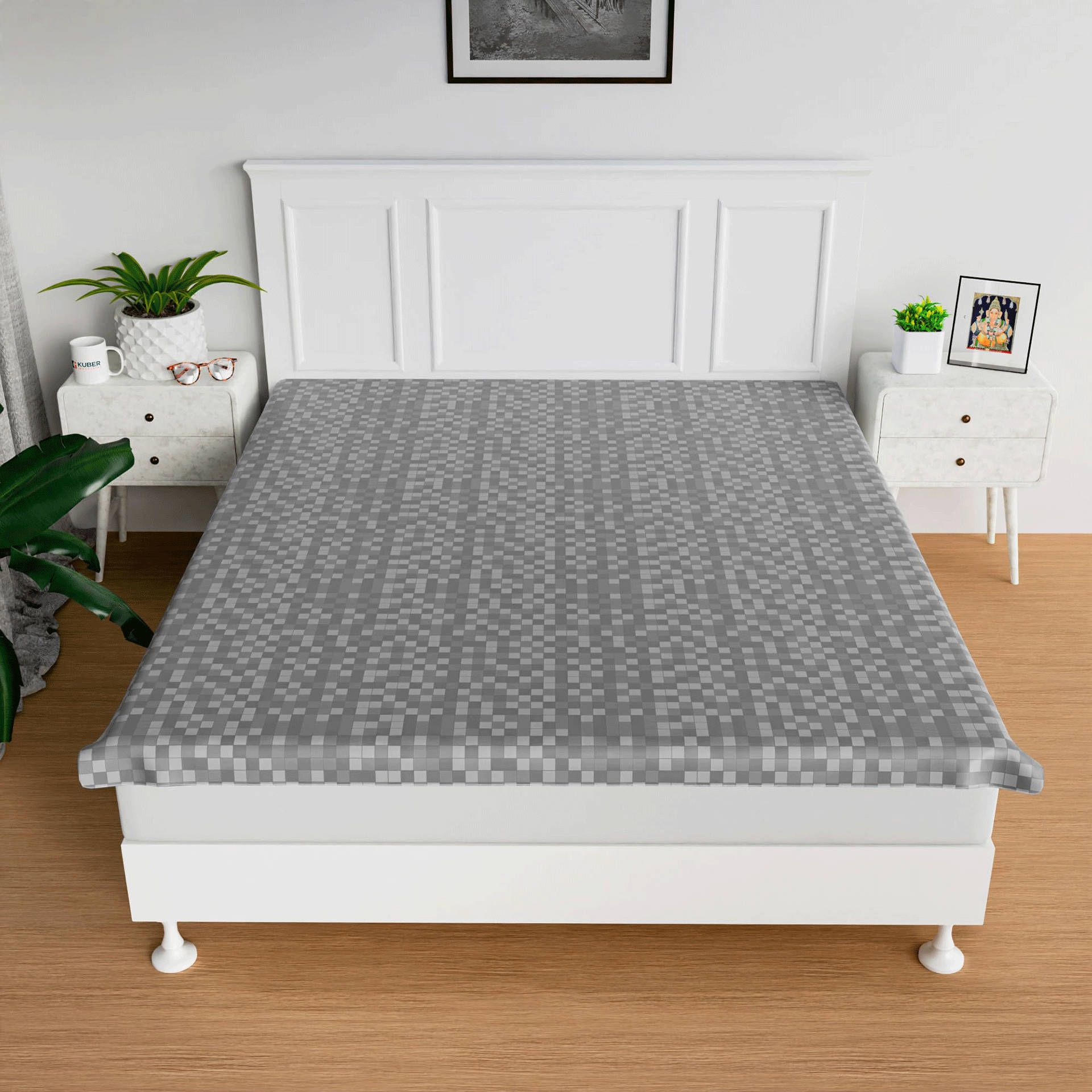 Buy Kuber Industries PVC Double Bed Mattress Protector (Grey) Online (1 ...