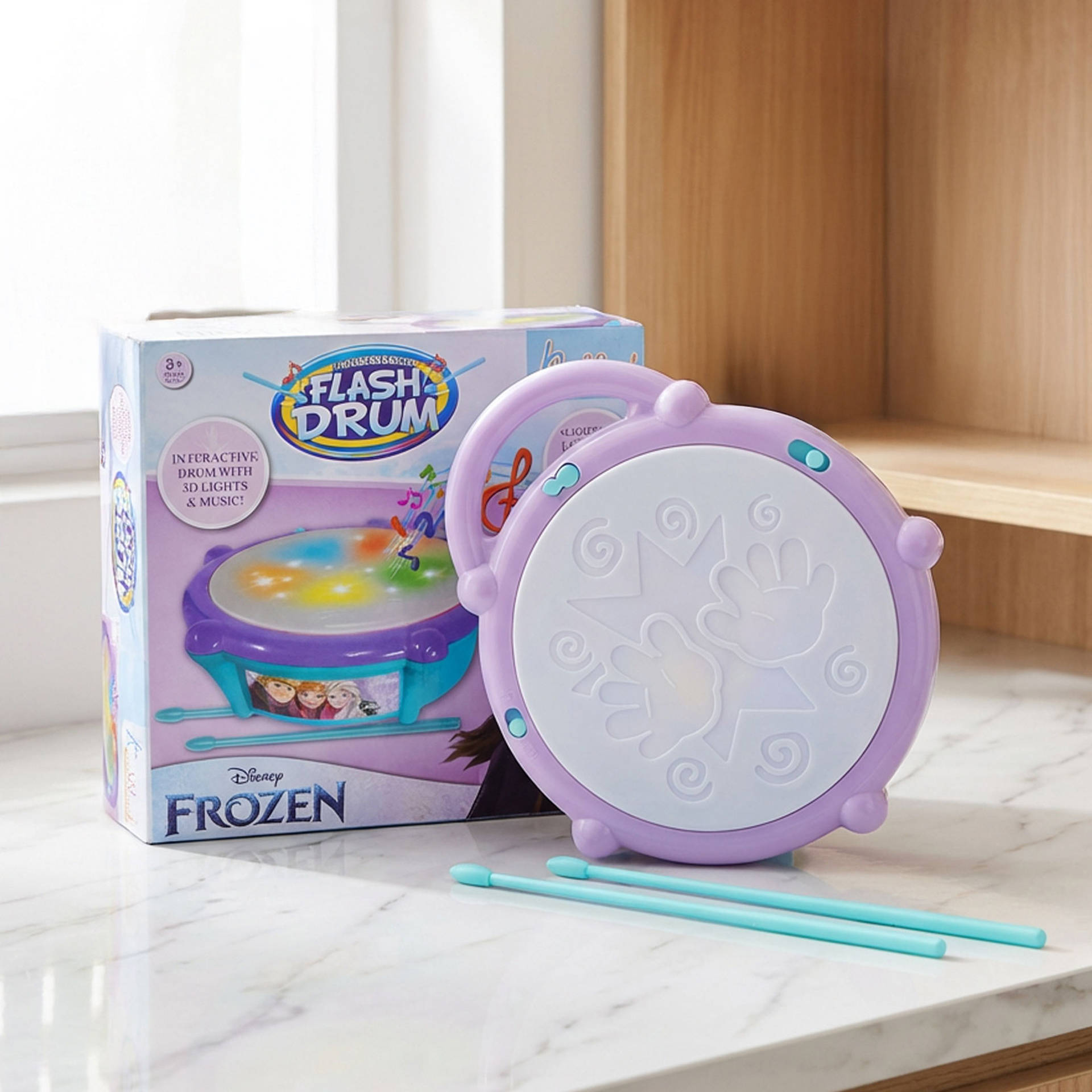Buy Kriiddaank Frozen Flash Drum with Elsa & Anna, Battery Operated ...