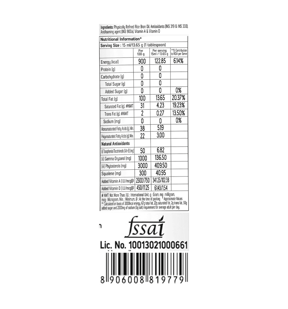 fortune rice bran oil benefits