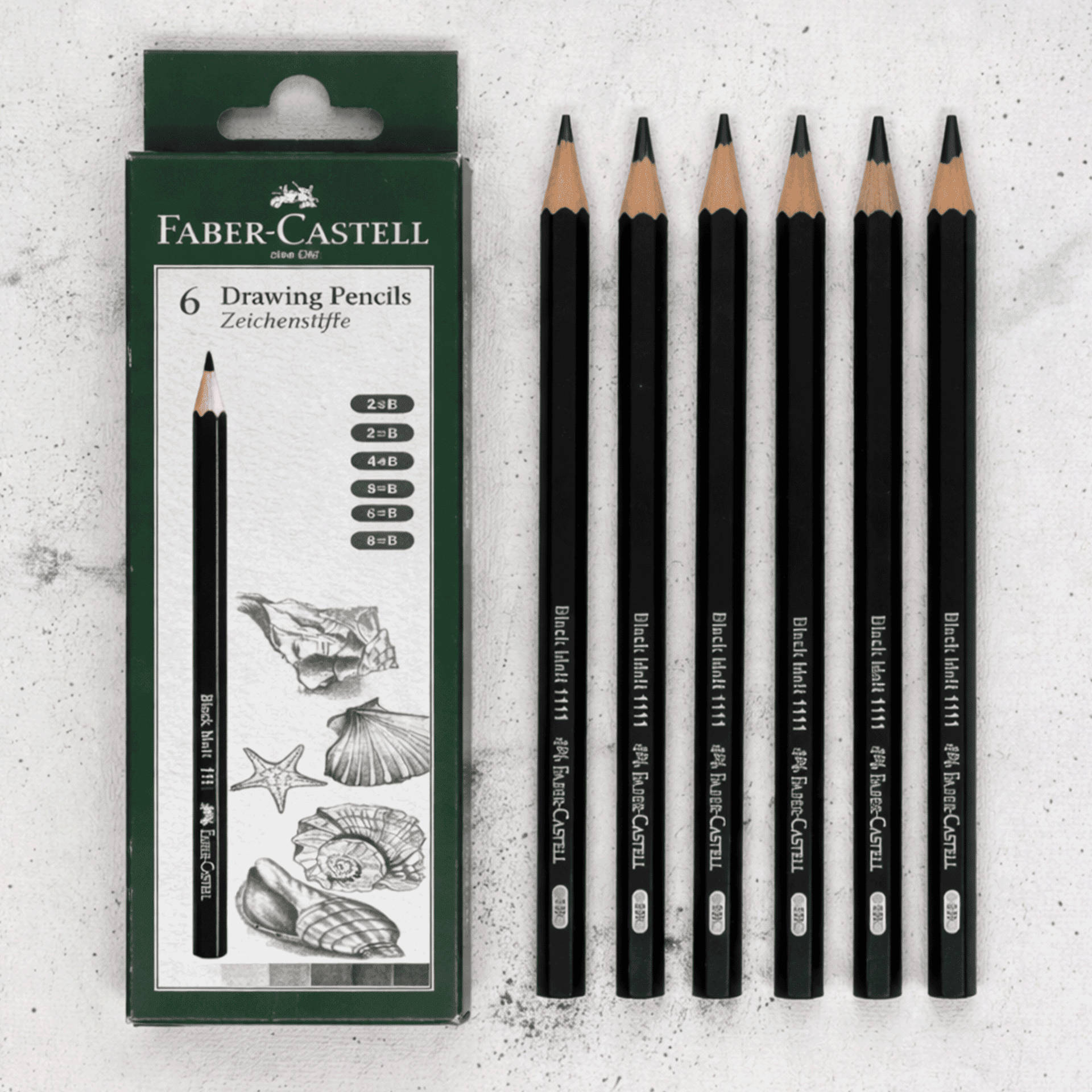 Buy Faber-Castell Drawing Pencils | Pack of 6 | Assorted Online (1 pack ...