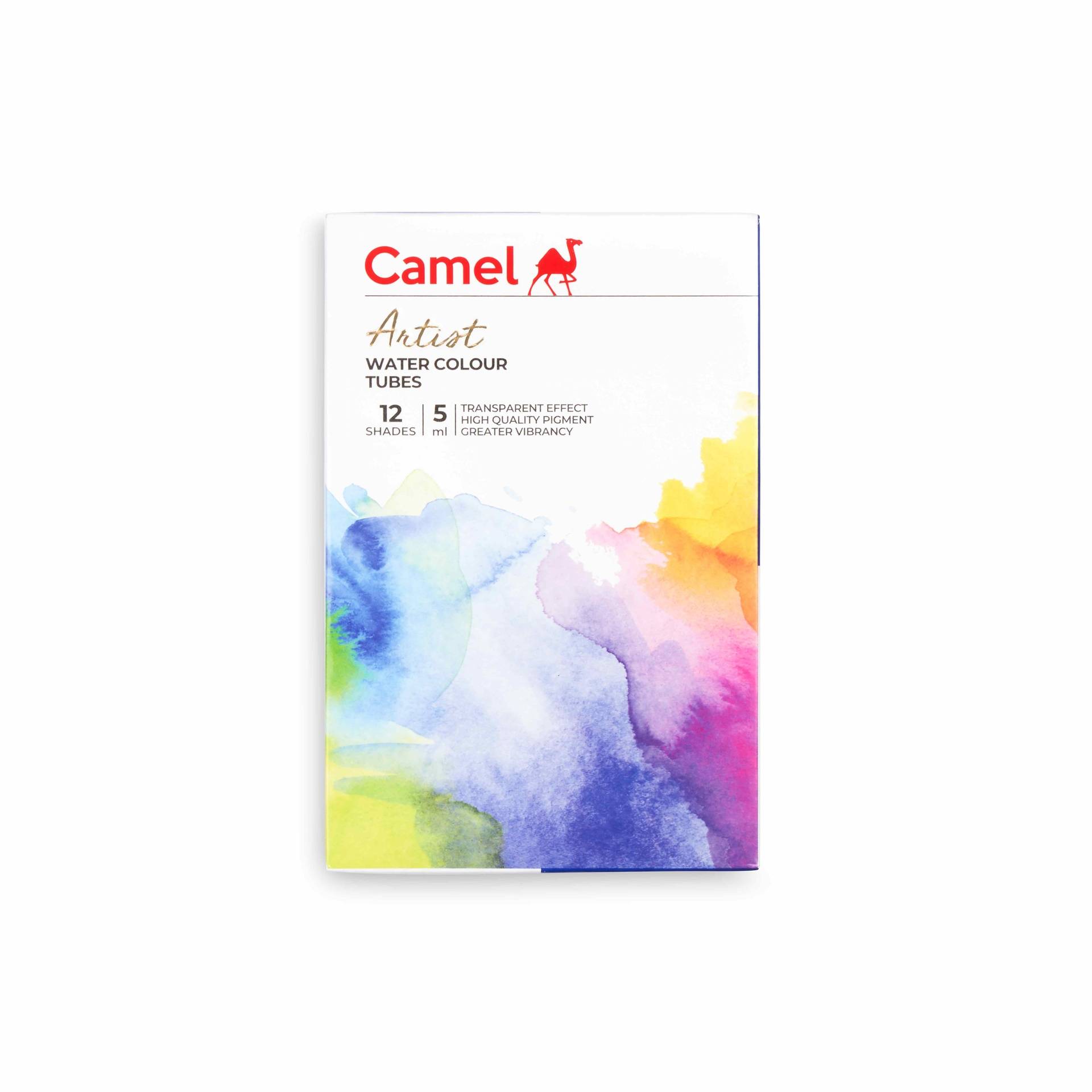 Buy Camel 12 Shades Artist Water Colours | 5 ml Tubes | Smooth Blending ...