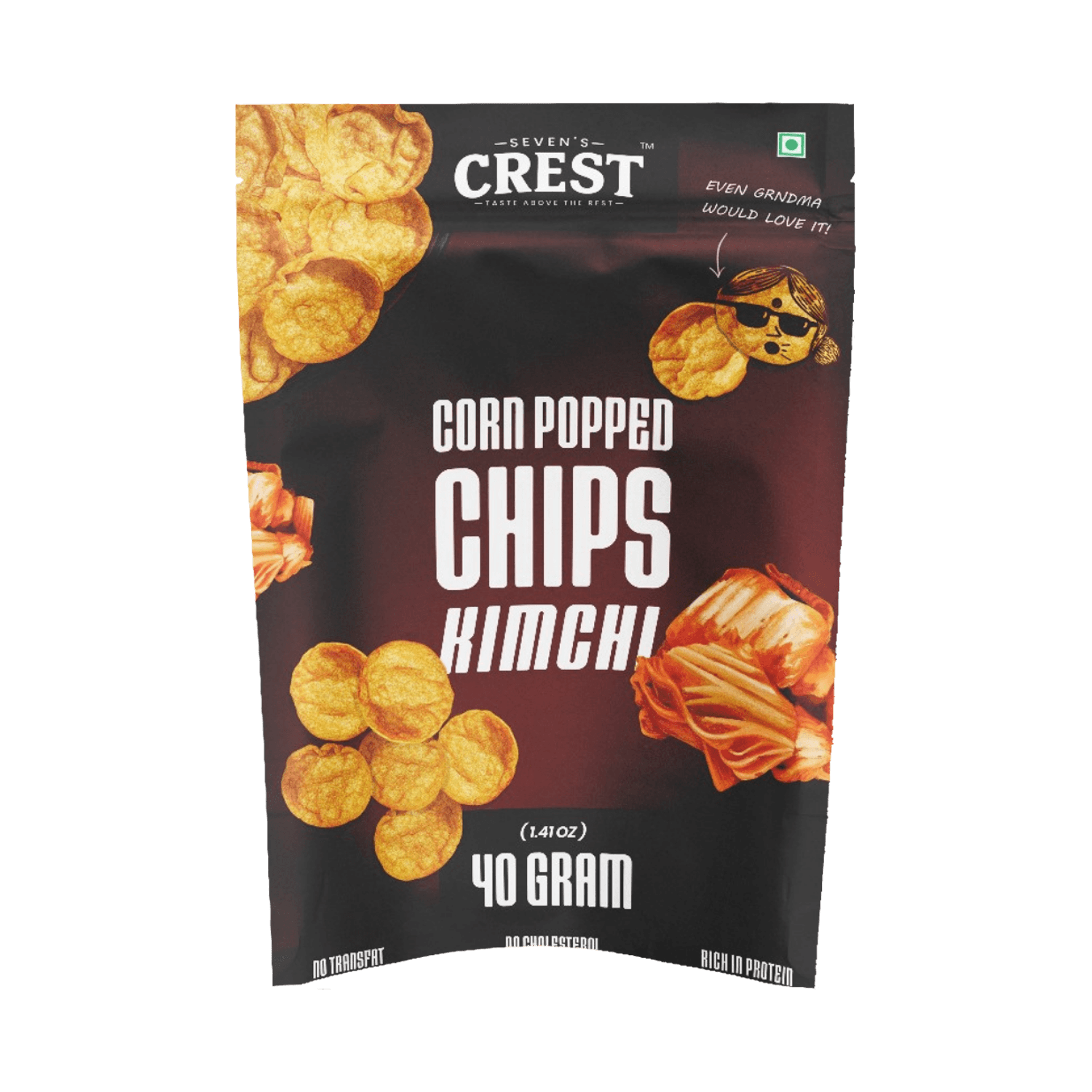 Buy Seven's Crest Kimchi Corn Popped Chips Online () At Best Price