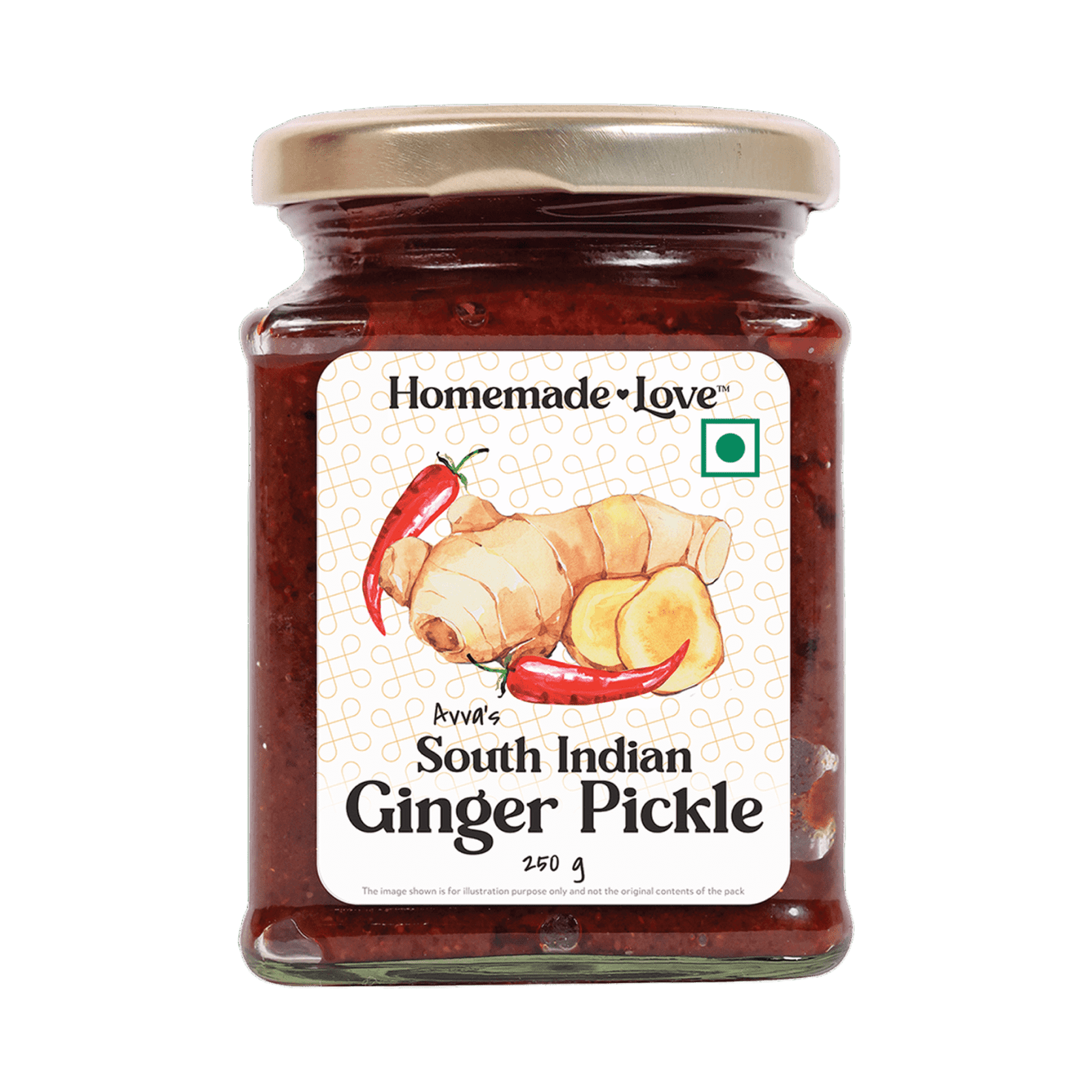Buy Homemade Love South Indian Ginger Pickle Online (250 g) At Best Price