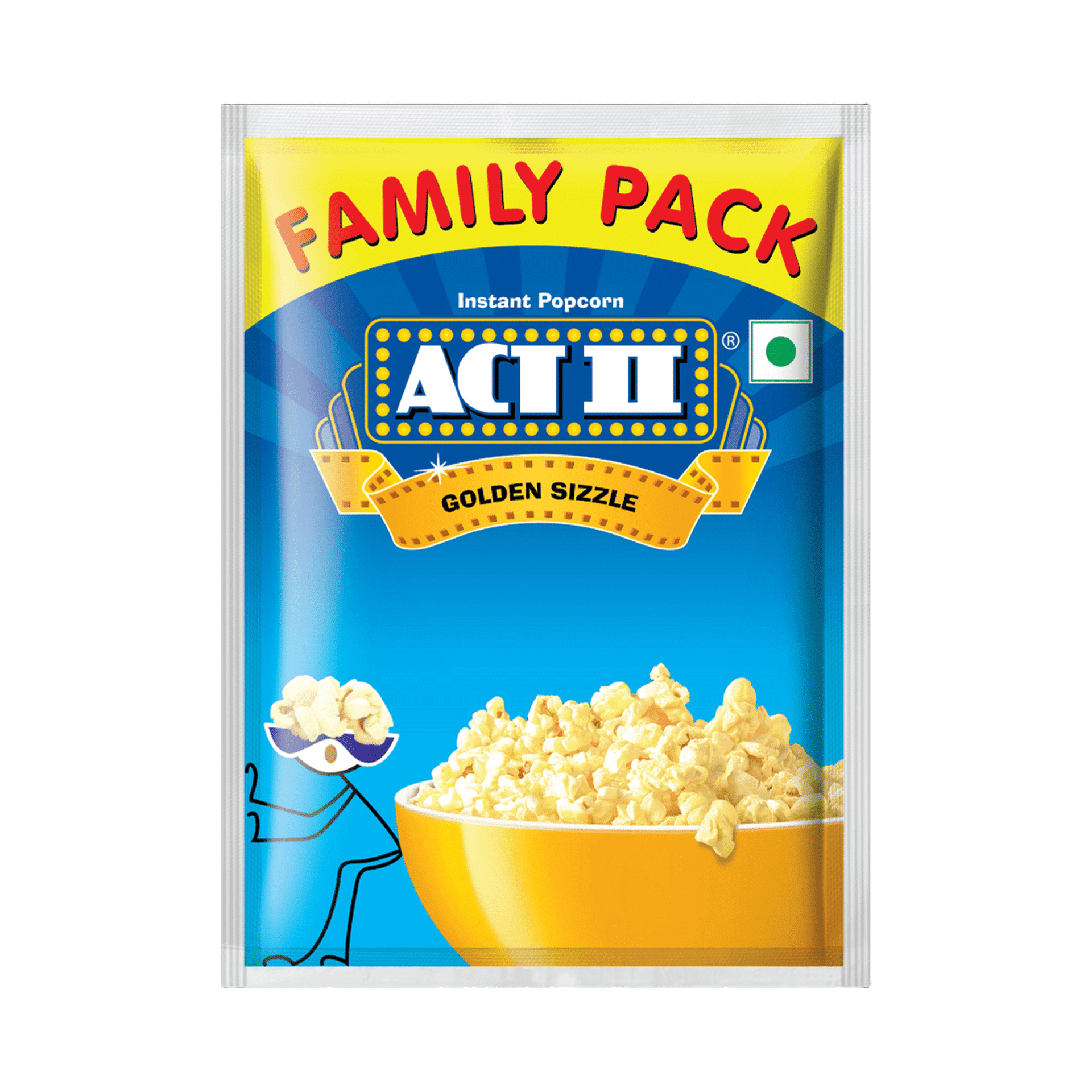 Buy Act II Instant Popcorn - Golden Sizzle Family Pack Online (120 g ...