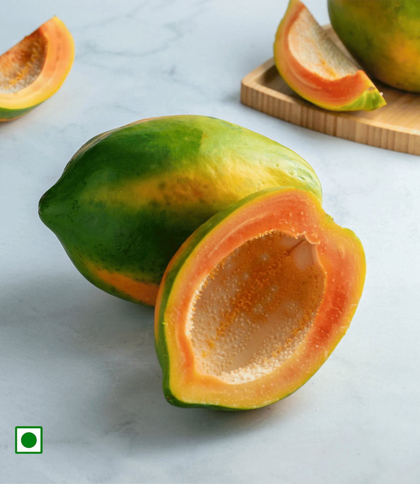 Buy Papaya (Semi-ripe Papaya) Online (1 S) At Best Price