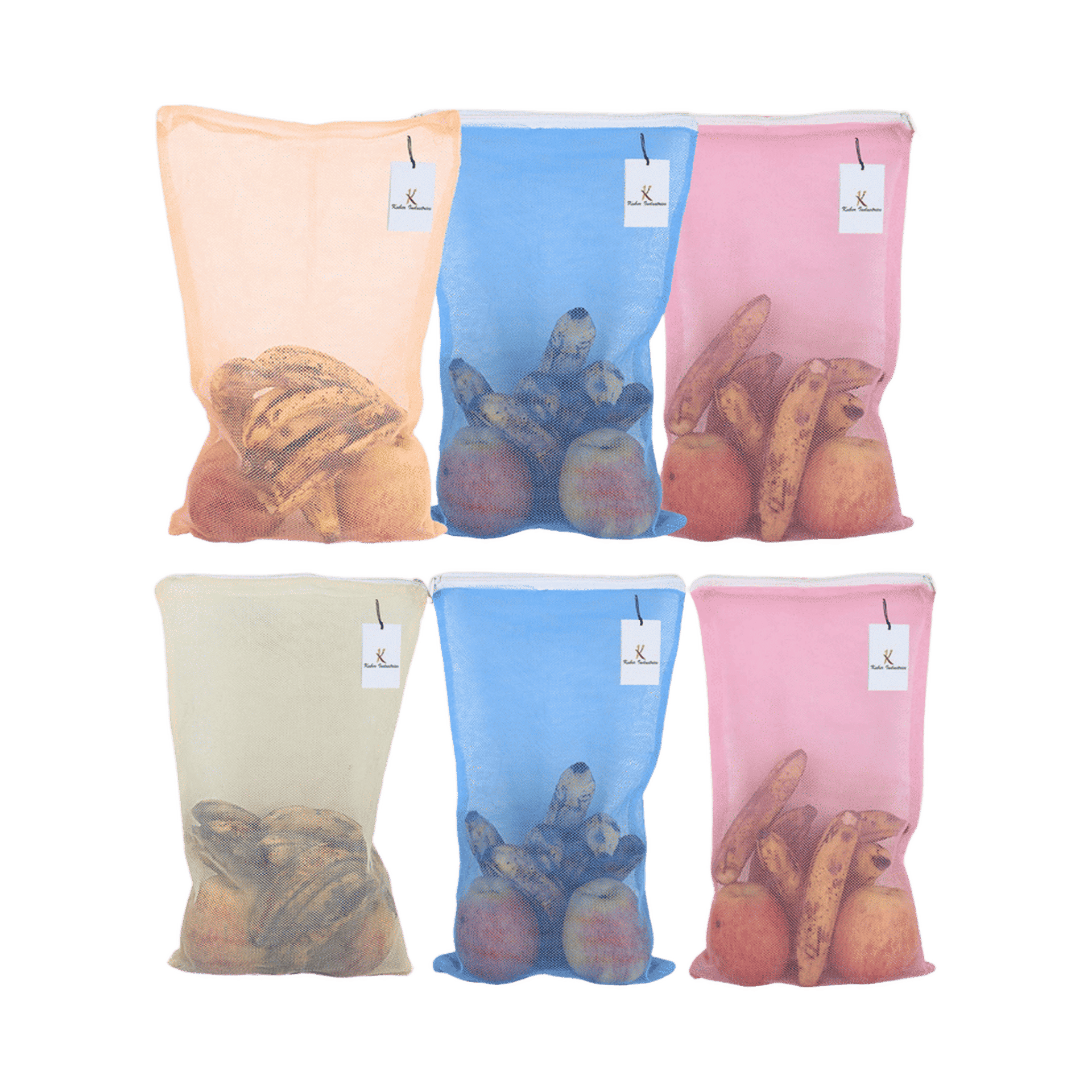 Buy Kuber Industries Reusable Mesh Fridge Bag with Microfiber Material ...