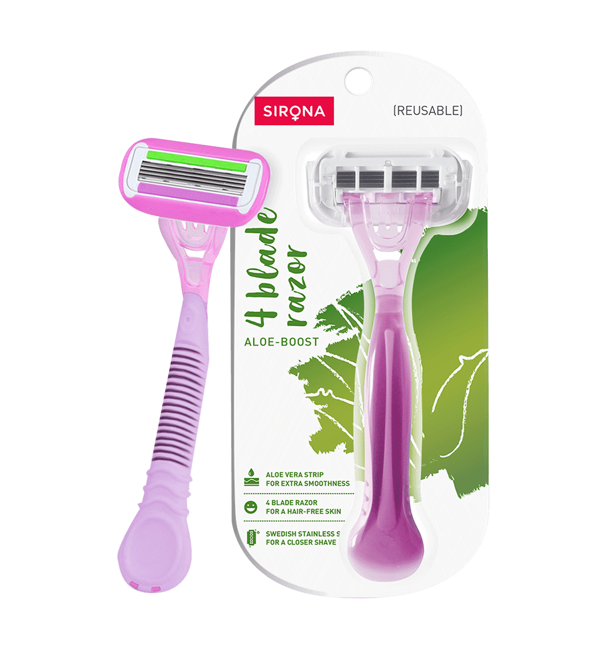 Buy Sirona Hygiene Sirona Hygiene Reusable Hair Removal Razor for Women ...