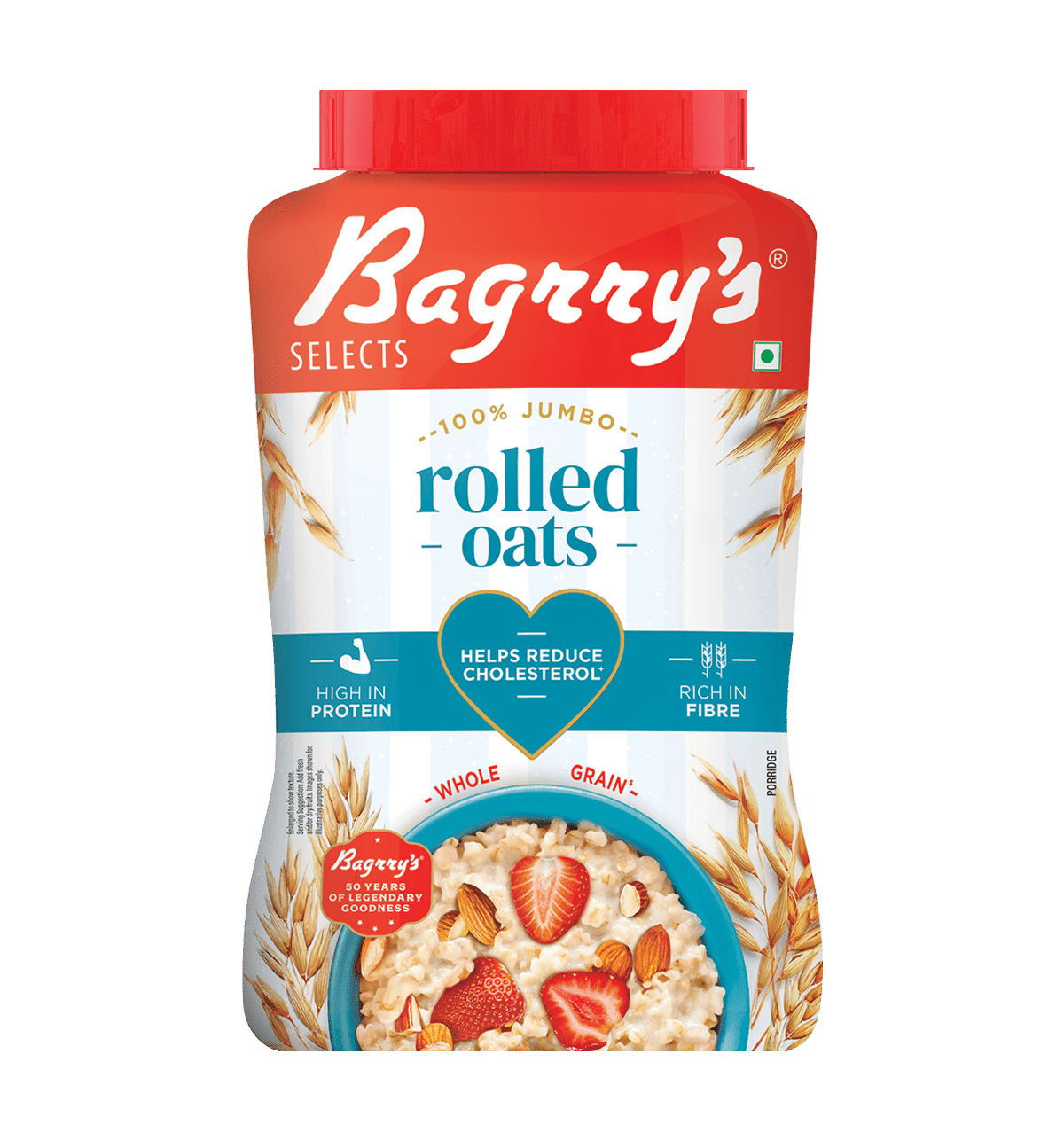 Buy Bagrry's Bagrry's 100% Jumbo Rolled Oats Jar 2 pieces Online At Rs ... Buy Bagrry's Bagrry's 100% Jumbo Rolled Oats Jar 2 pieces Online At Rs ...