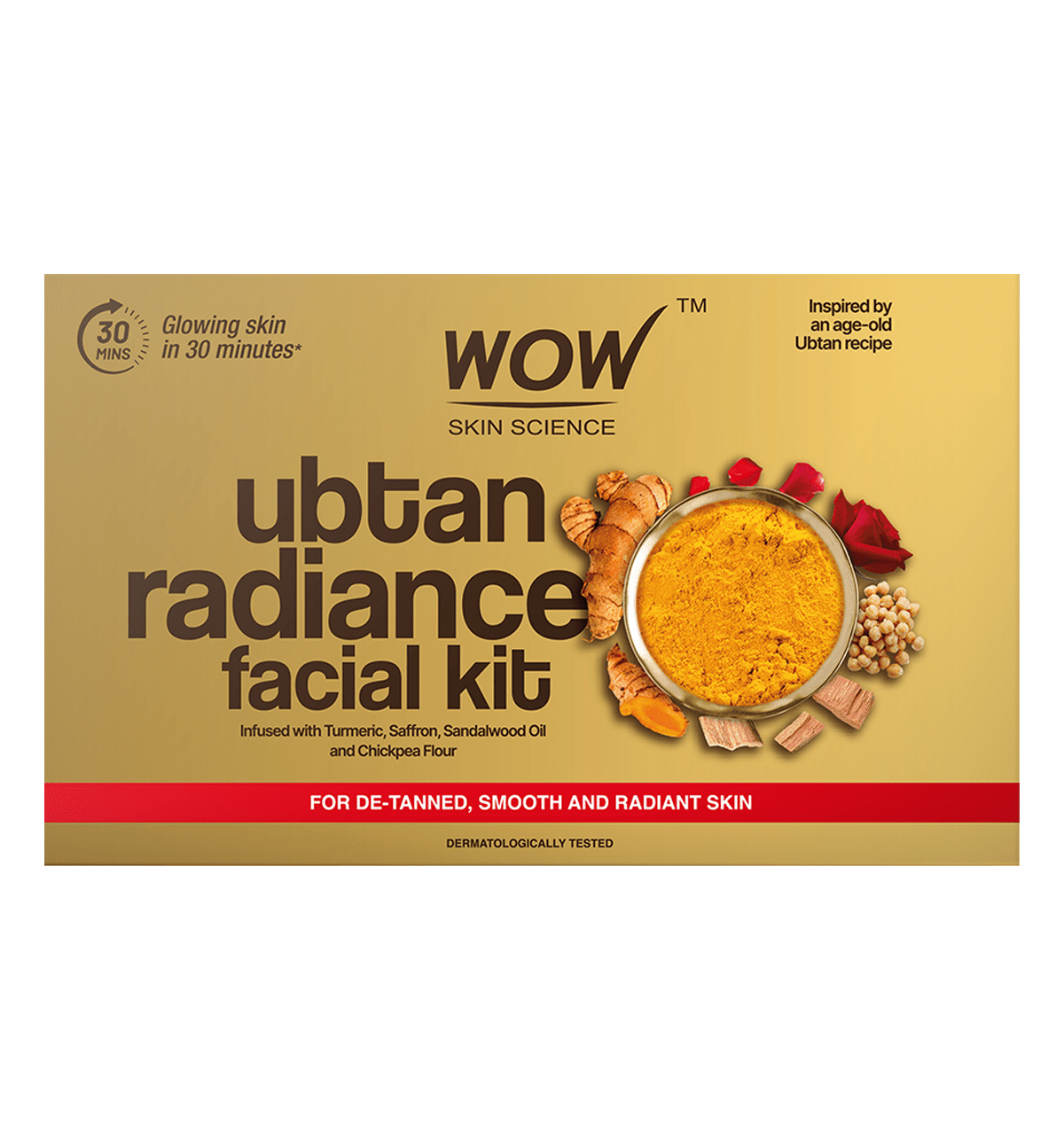 Buy Wow Skin Science Wow Skin Science Ubtan Radiance Facial Kit For ...