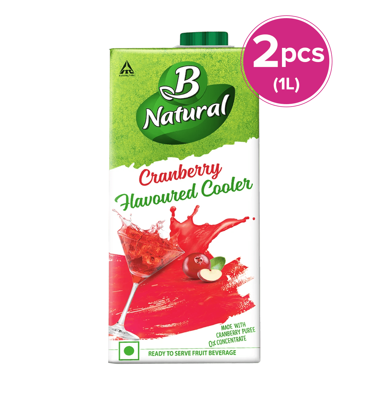 Buy B Natural B Natural Cranberry Flavoured Cooler 2 pieces Online At ...
