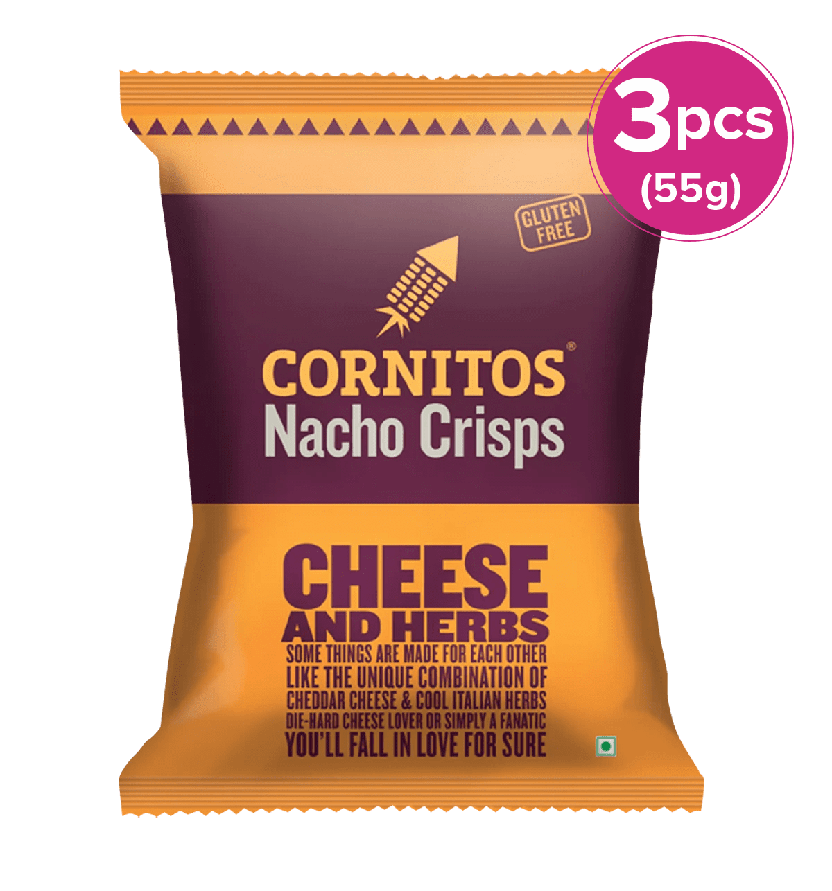 Buy Cornitos Cornitos Cheese and Herbs Nacho Crisps 3 pieces Online At ...