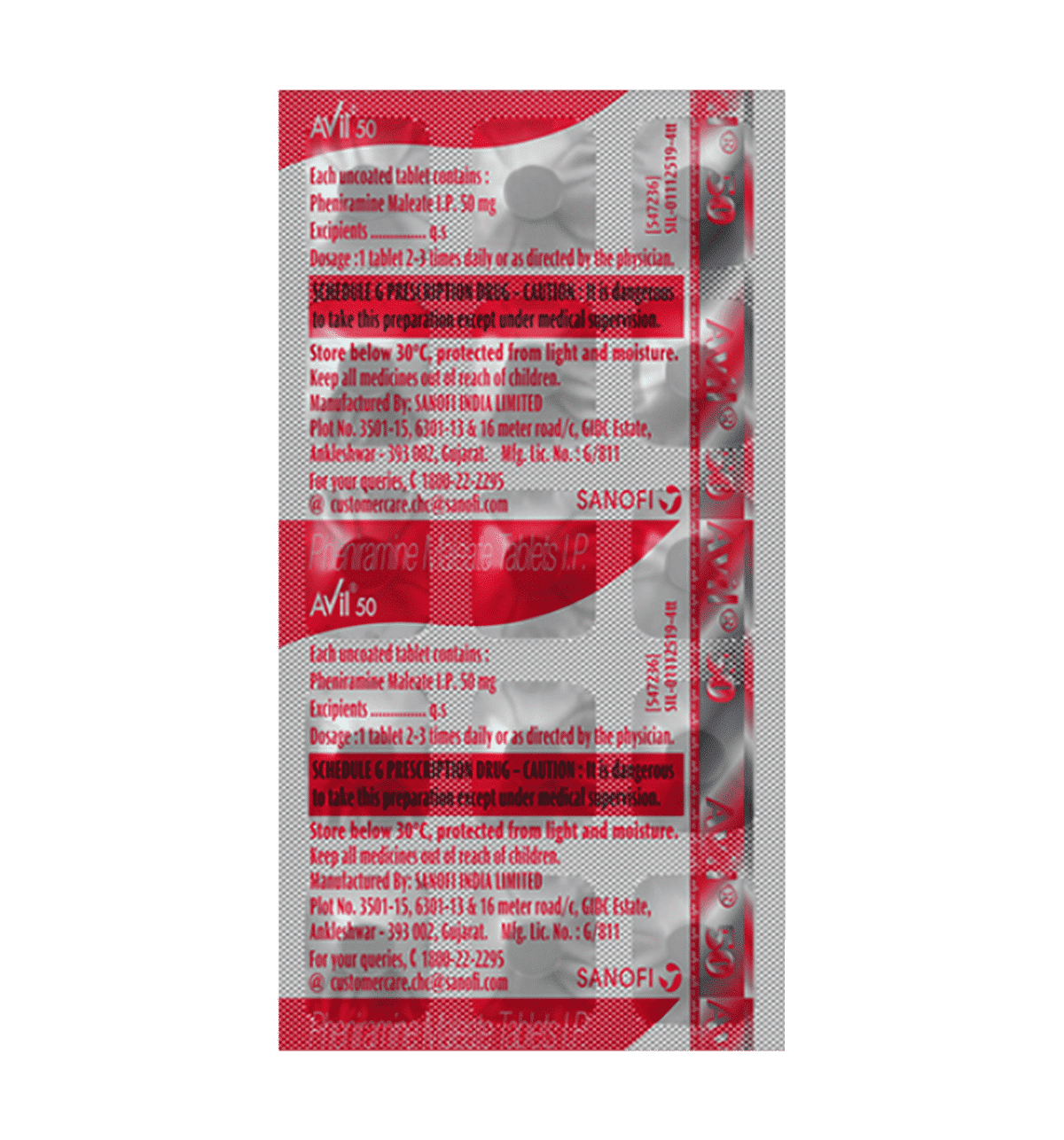 Buy Avil 50 Mg Tablet Online () At Best Price