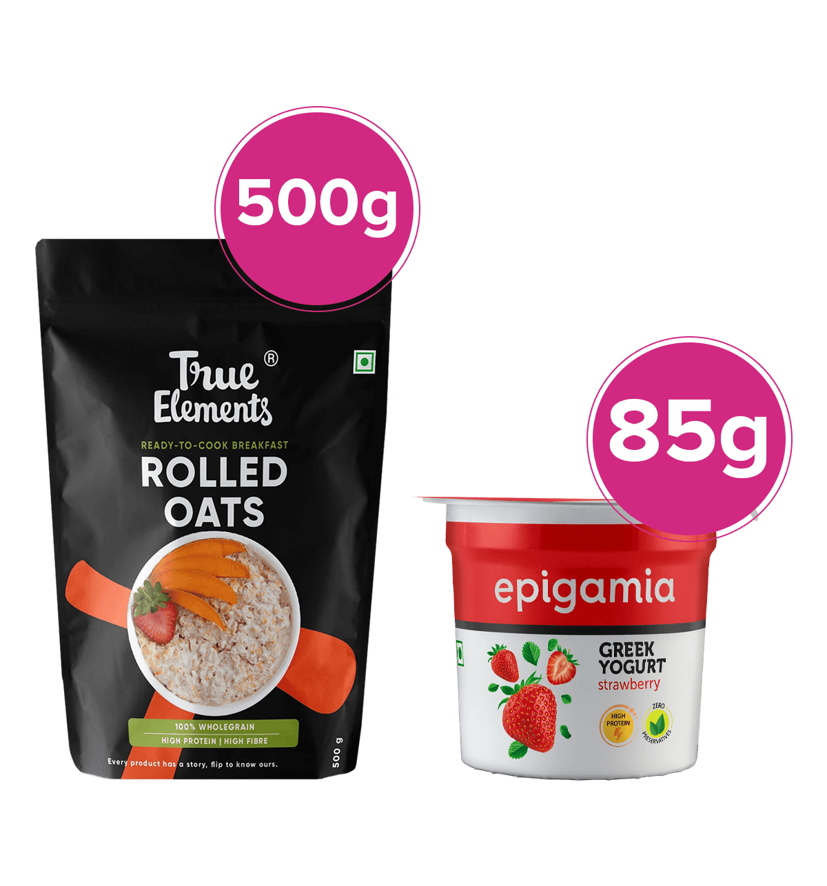 Buy True Elements True Elements Rolled Oats Gluten Free & Fruit Yoghurt ...