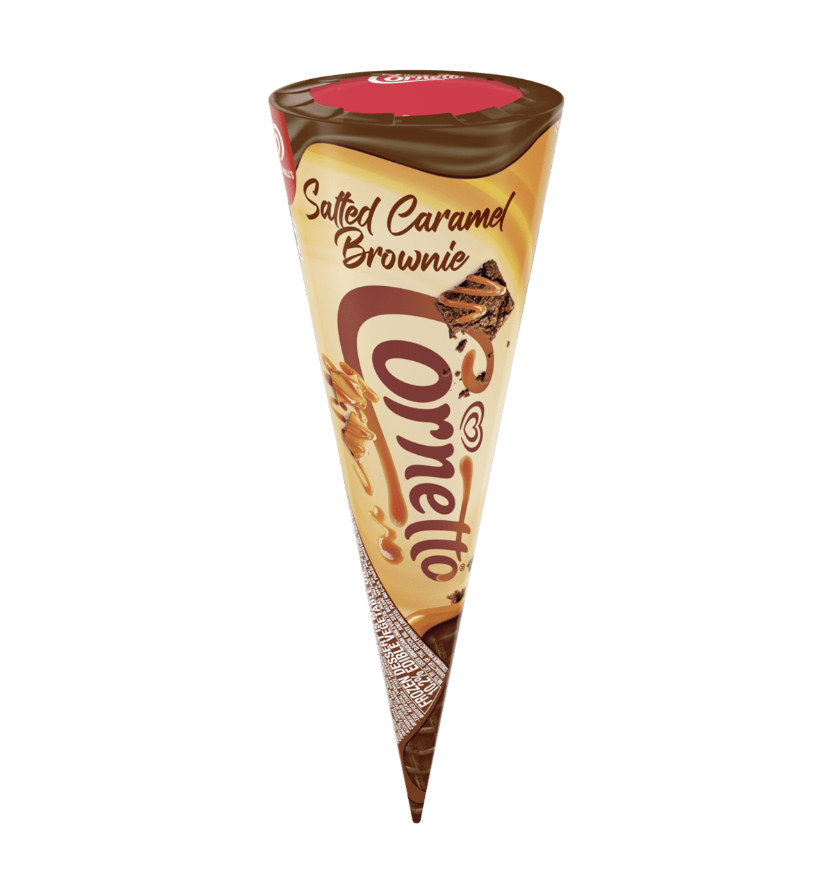 Buy Kwality Wall's Kwality Wall's Cornetto Salted Caramel Brownie Frozen Dessert Cone 3 pieces ...