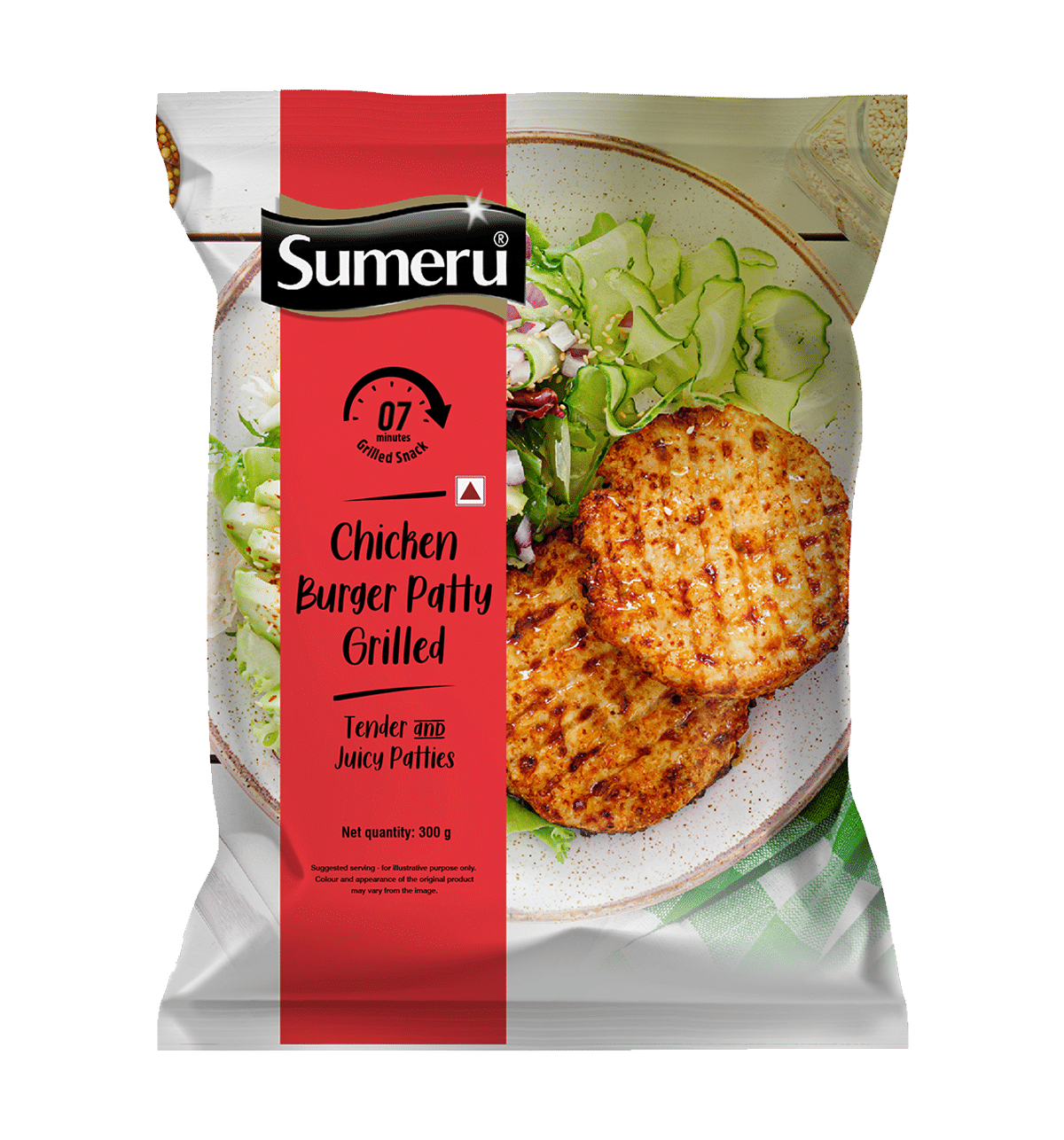 Buy Sumeru Sumeru Chicken Burger Patty Grilled 2 pieces Online At Rs ...