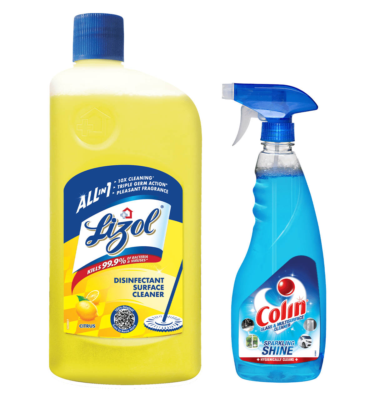 Buy Lizol Disinfectant Floor Cleaner Citrus & Colin Glass ...