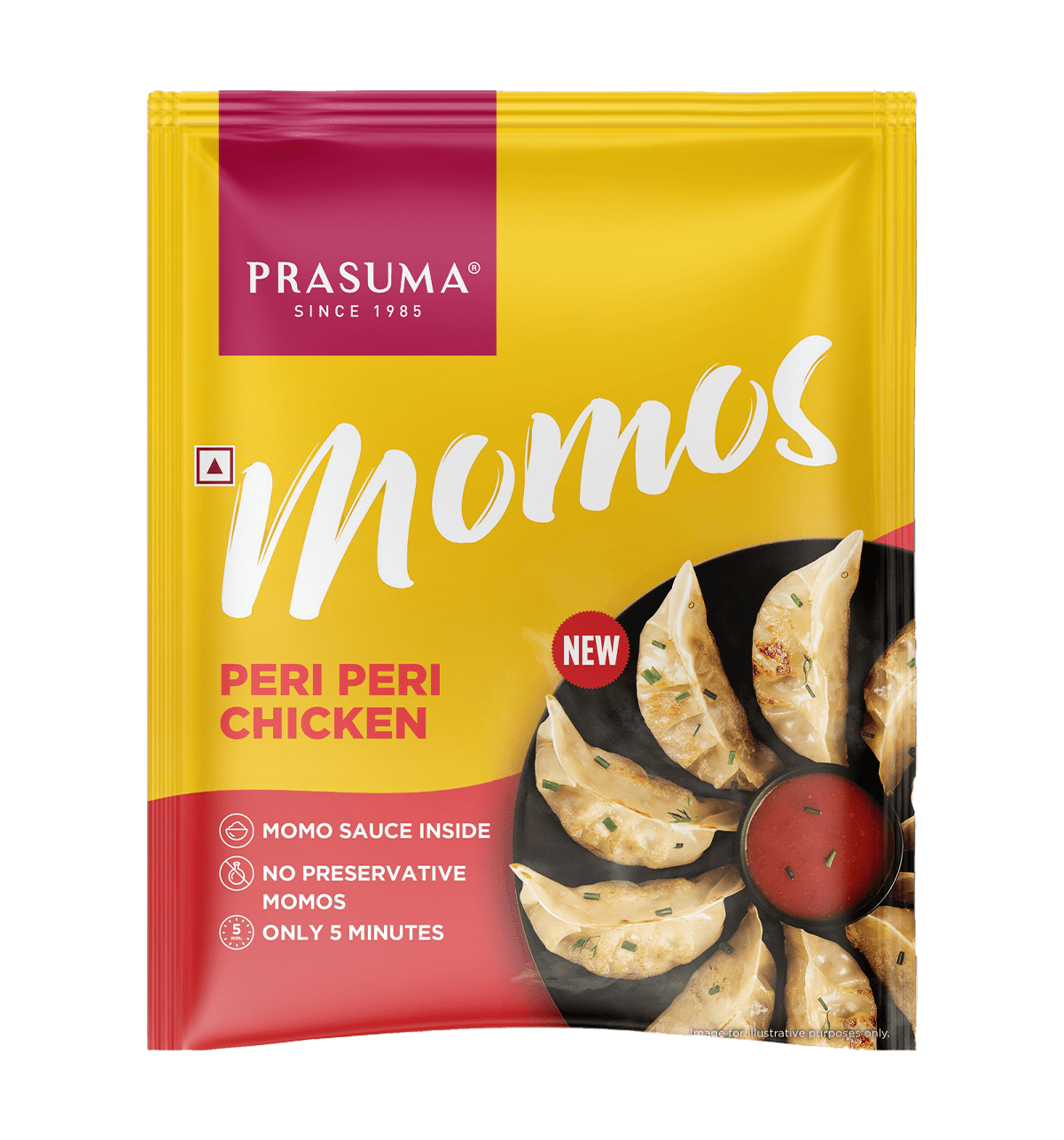 Buy Prasuma Peri Peri Chicken Momos Online (250 g) At Best Price