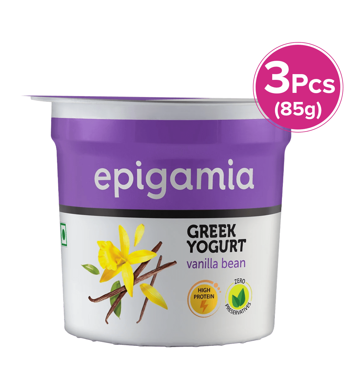 Buy Epigamia Epigamia Greek Yogurt - Vanilla 3 pieces Online At Rs. 180 ...