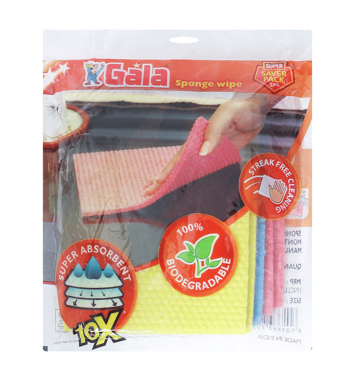 Buy Gala Gala 5 Pcs Kitchen Sponge Foam Wipe 1 pack Online At Rs. 280 ...