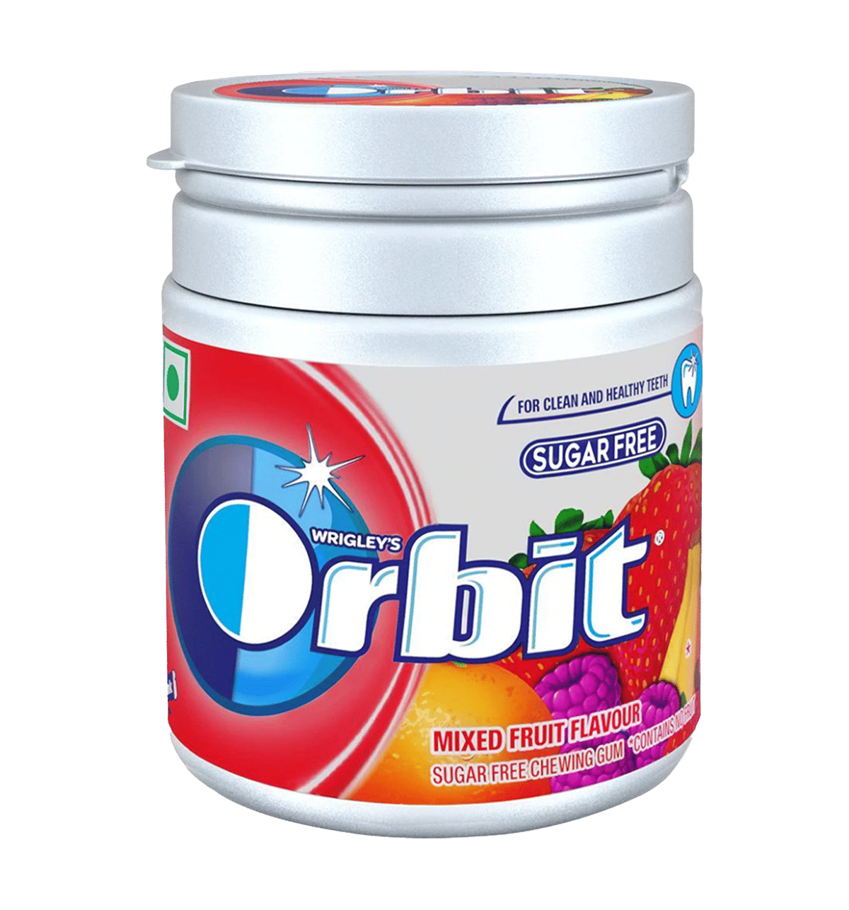 Buy Orbit Mixed Fruit Sugarfree Chewing Gum Pot Online (2 pieces) At ...