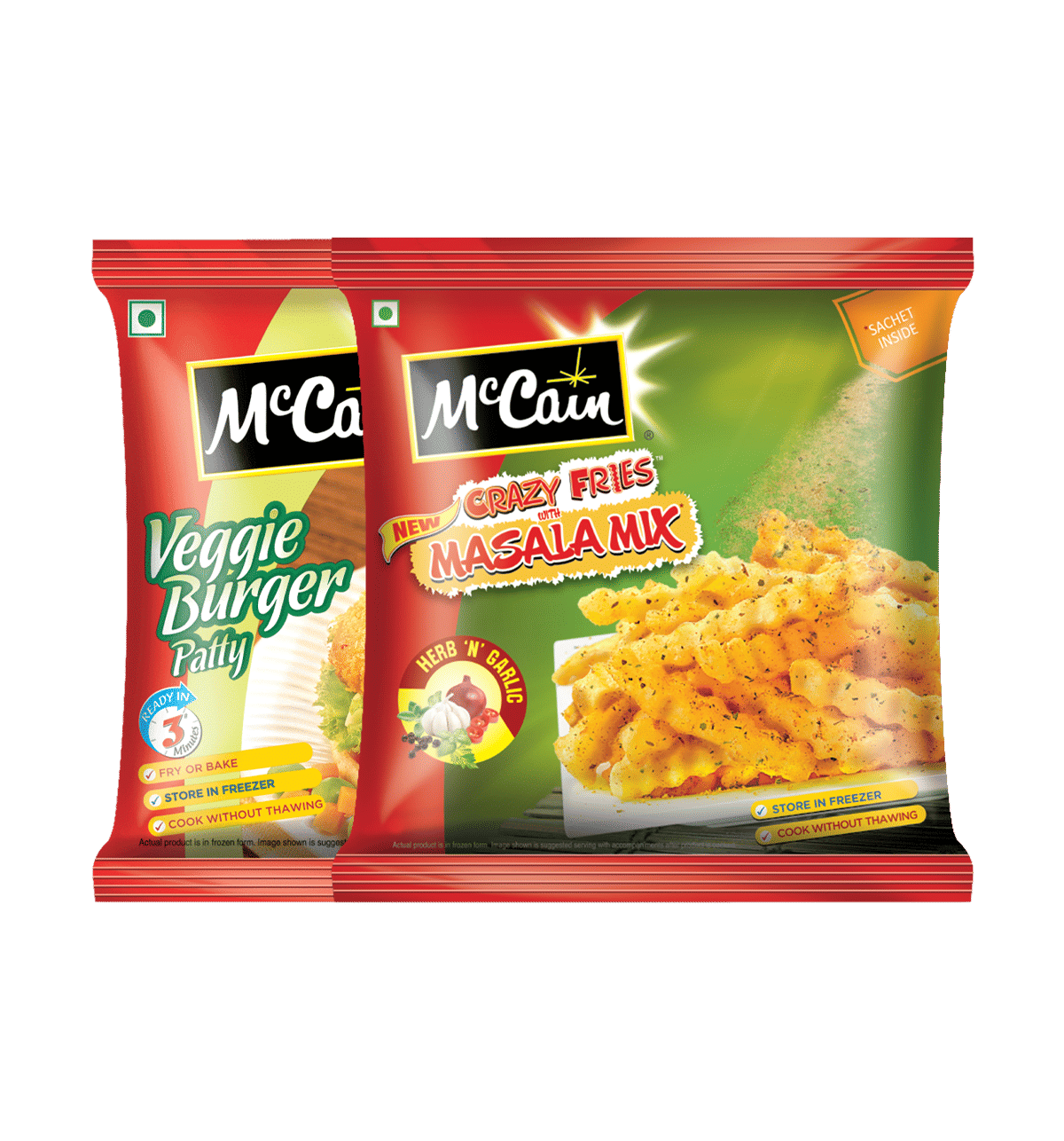Buy McCain Mccain Fries & Veggie Patty Combo 1 combo Online At Rs. 294 ...