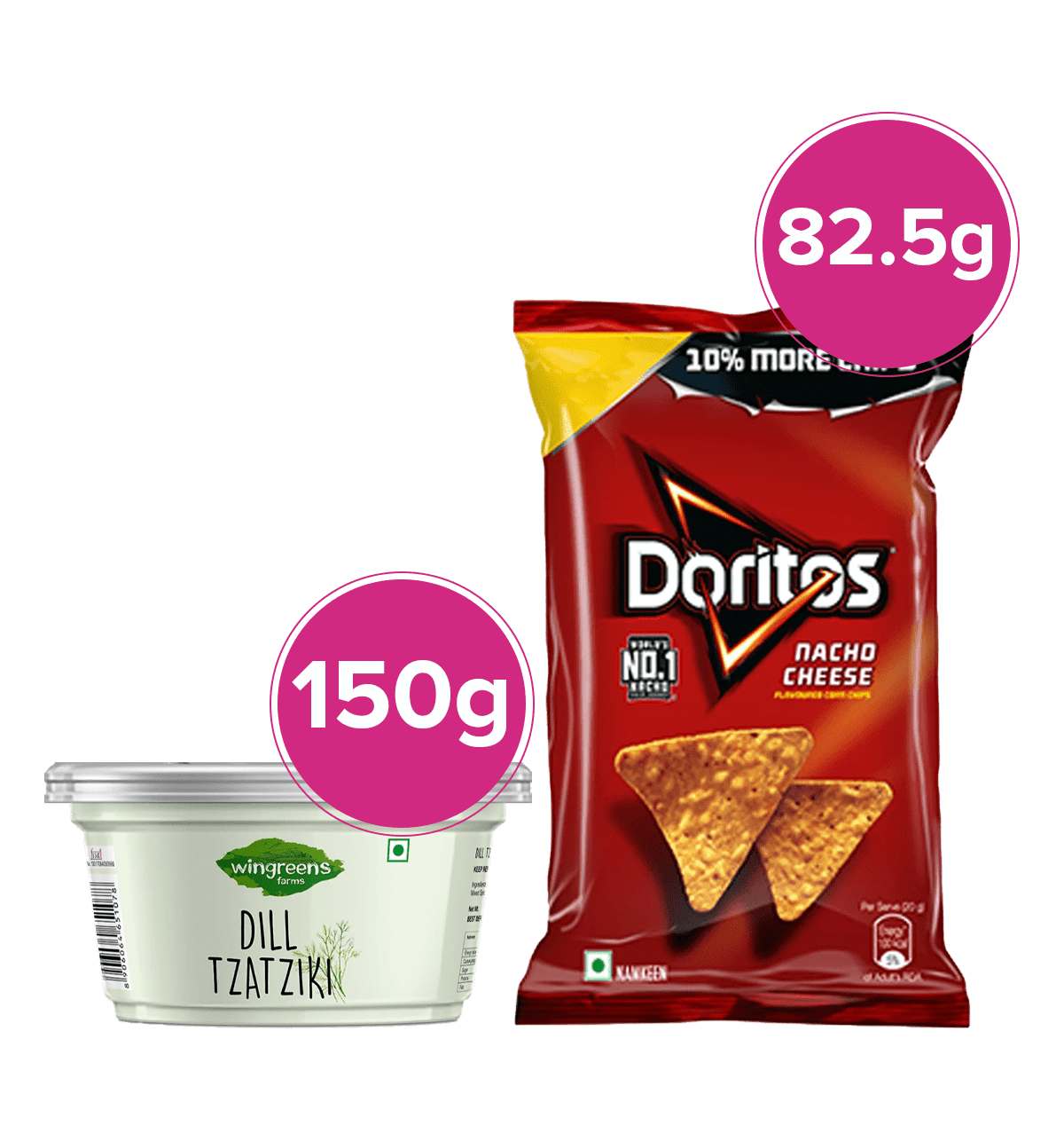 Buy Wingreens Doritos Cheese Nachos & Wingreens Farms Dill Tzatziki Dip ...