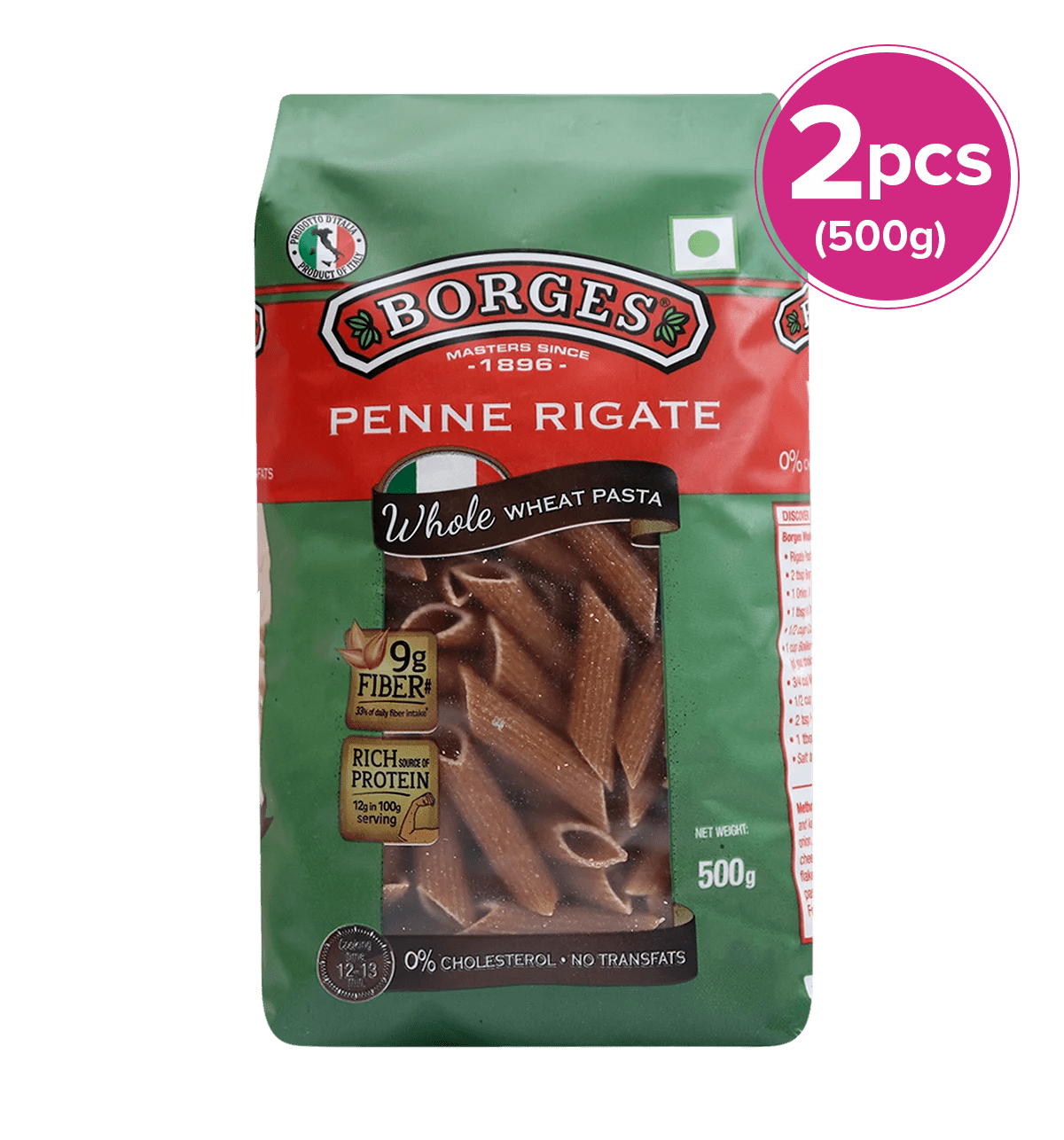 Buy Borges Borges Whole Wheat Penne Pasta 2 pieces Online At Rs. 698 ...