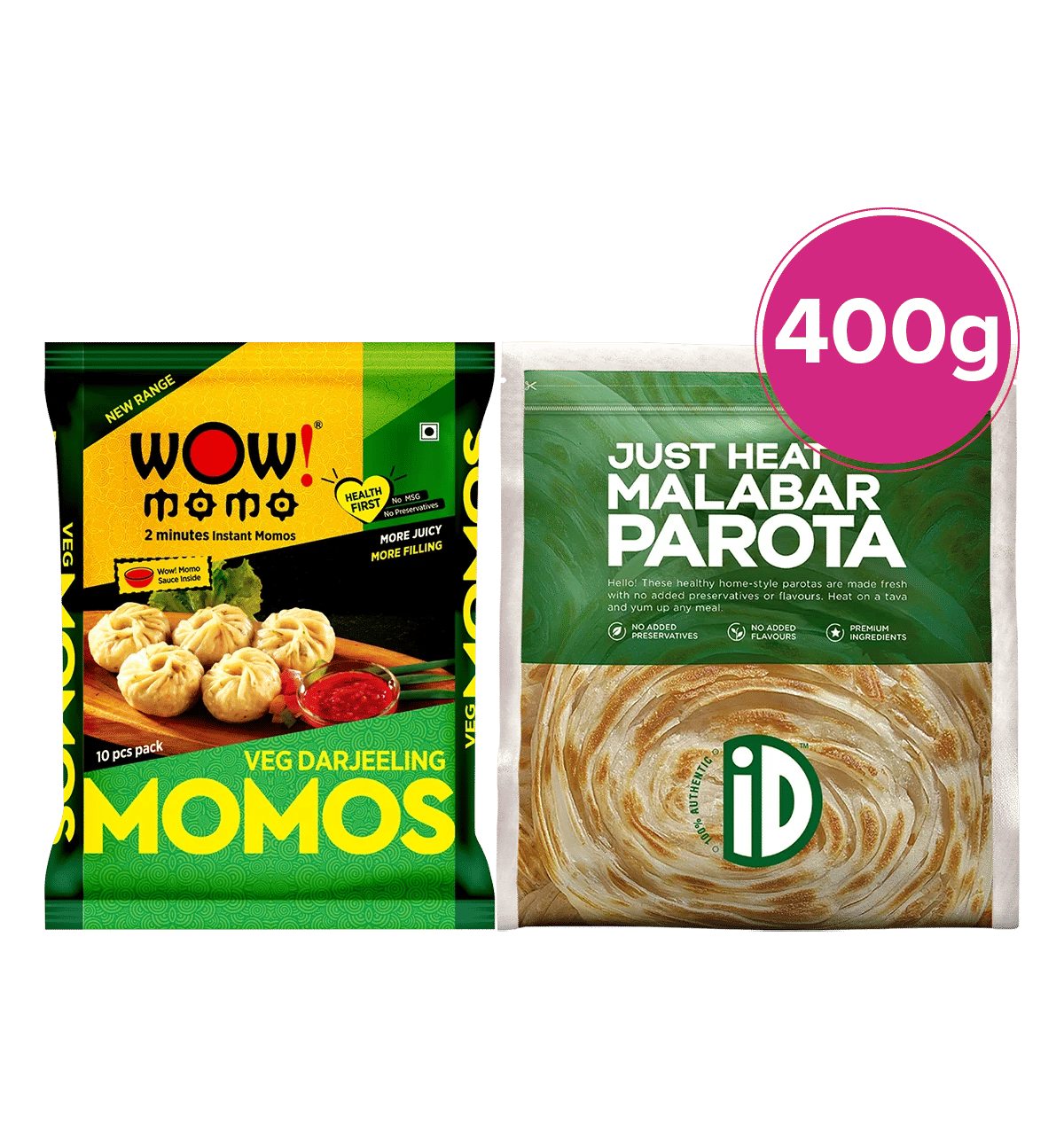Buy Wow! Momo Wow! Veg Darjeeling Momos & Id Malabar Parota Combo 1 ...