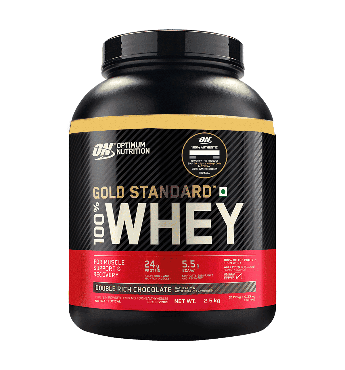 Buy Optimum Nutrition On Gold Standard 100% Whey Protein Powder Double ...