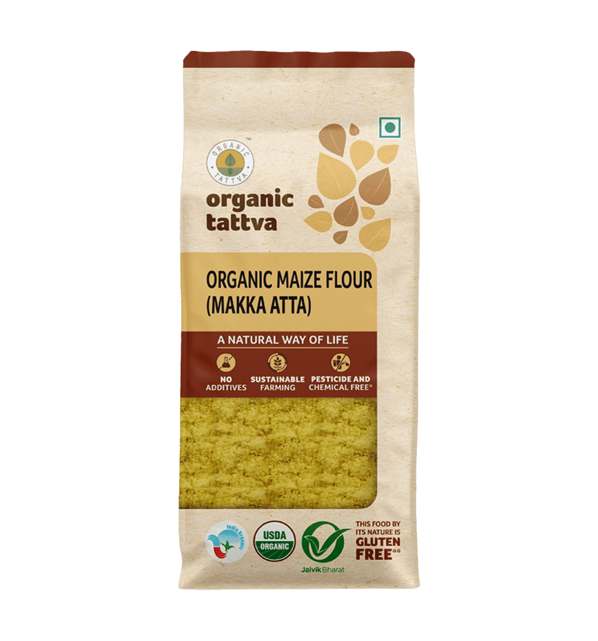 Buy organic tattva Organic Maize Flour (Makka Atta) Online (500 g) At ...