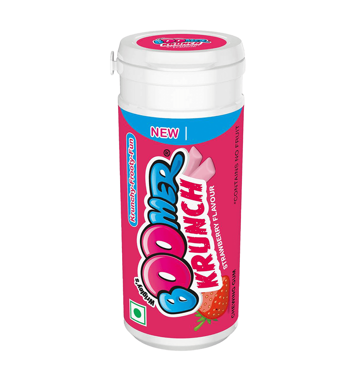 Buy Boomer Boomer Krunch Strawberry Flavour Chewing Gum Tube 28.8 g ...