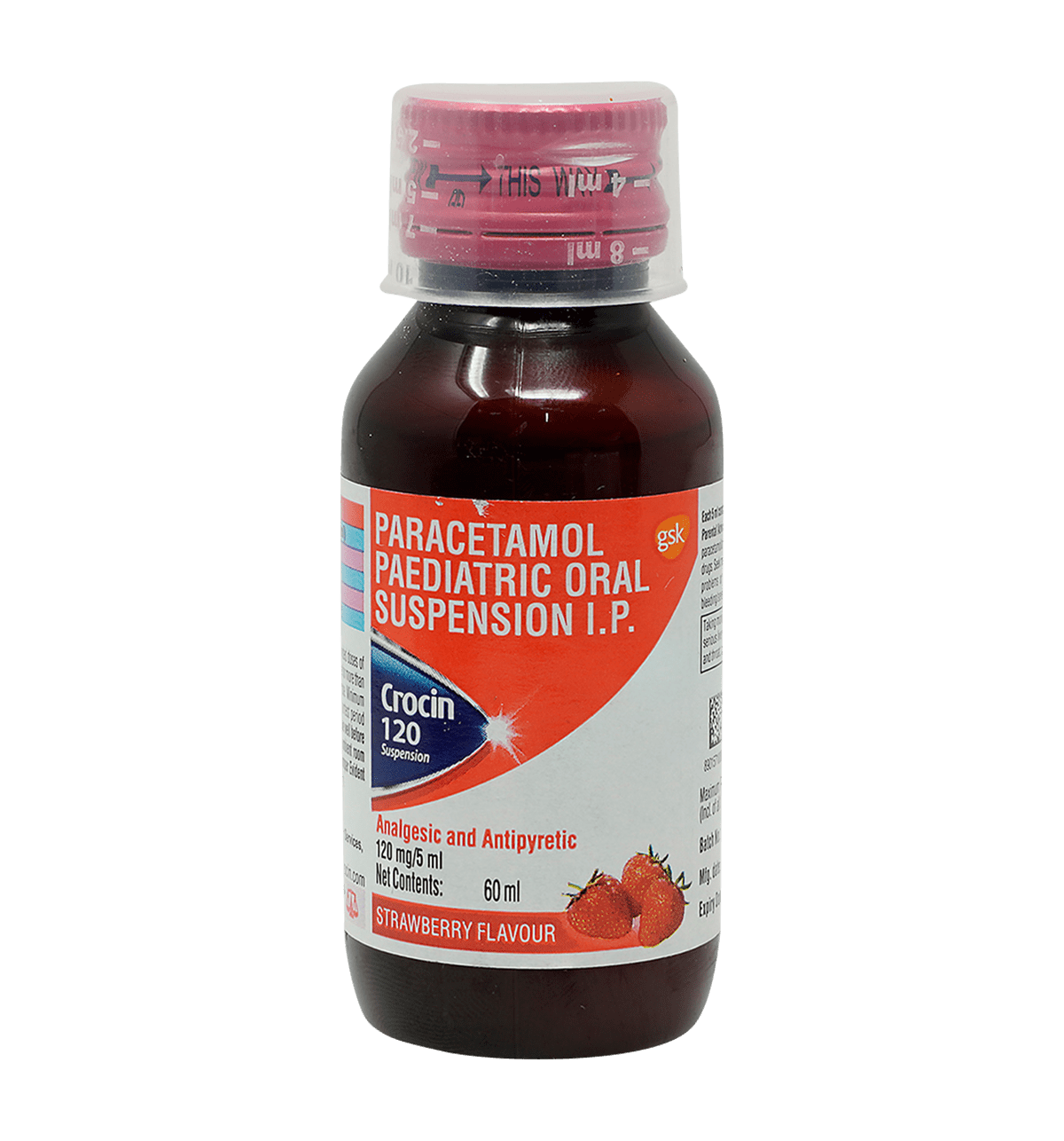 Buy Crocin Crocin Baby Paediatric Suspension (1 - 5 Years, Strawberry ...